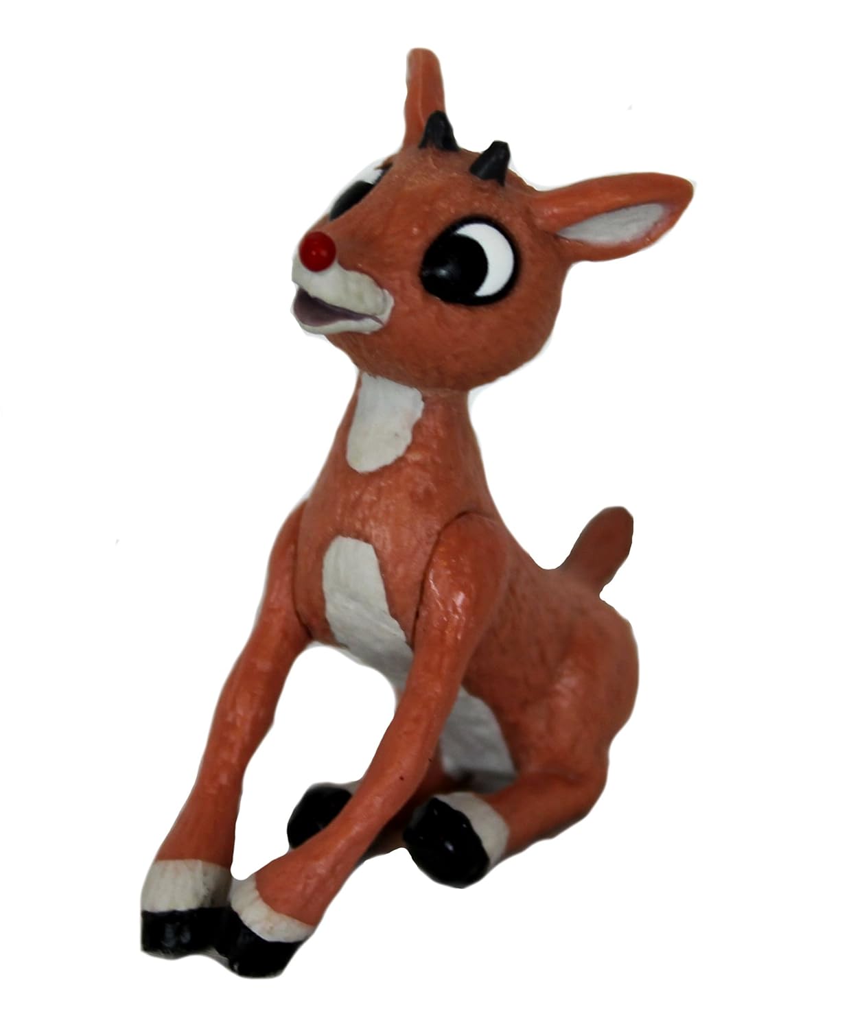 Rudolph the Red Nosed Reindeer 2 Inch Sitting Rudolph Mini Figure ...