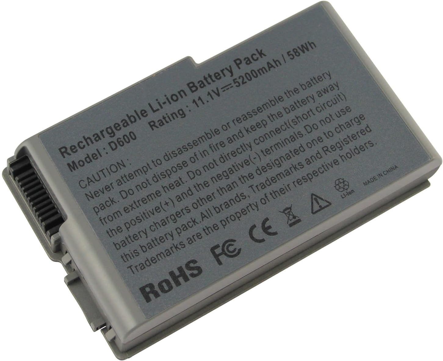 ARyee 5200mAh 11.1V D600 Battery Laptop Battery for Dell Inspiron 500M ...