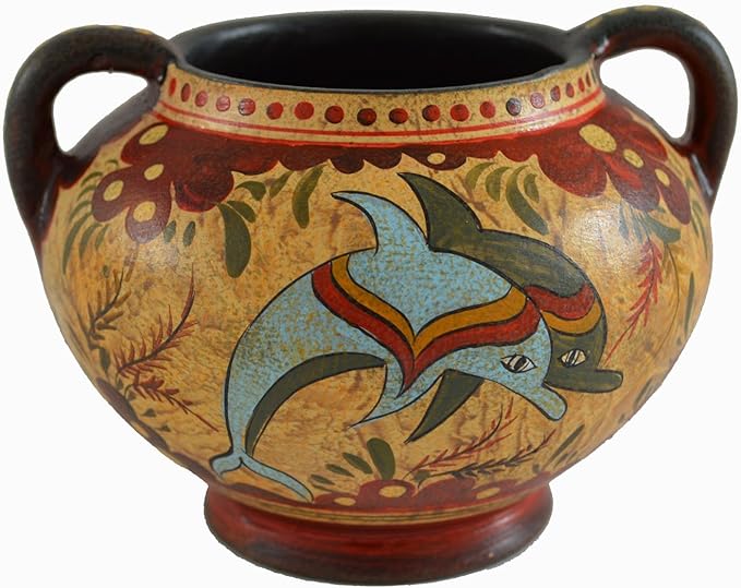 Amazon.com: Estia Creations Minoan Art Pottery Mini Amphora Vase ...