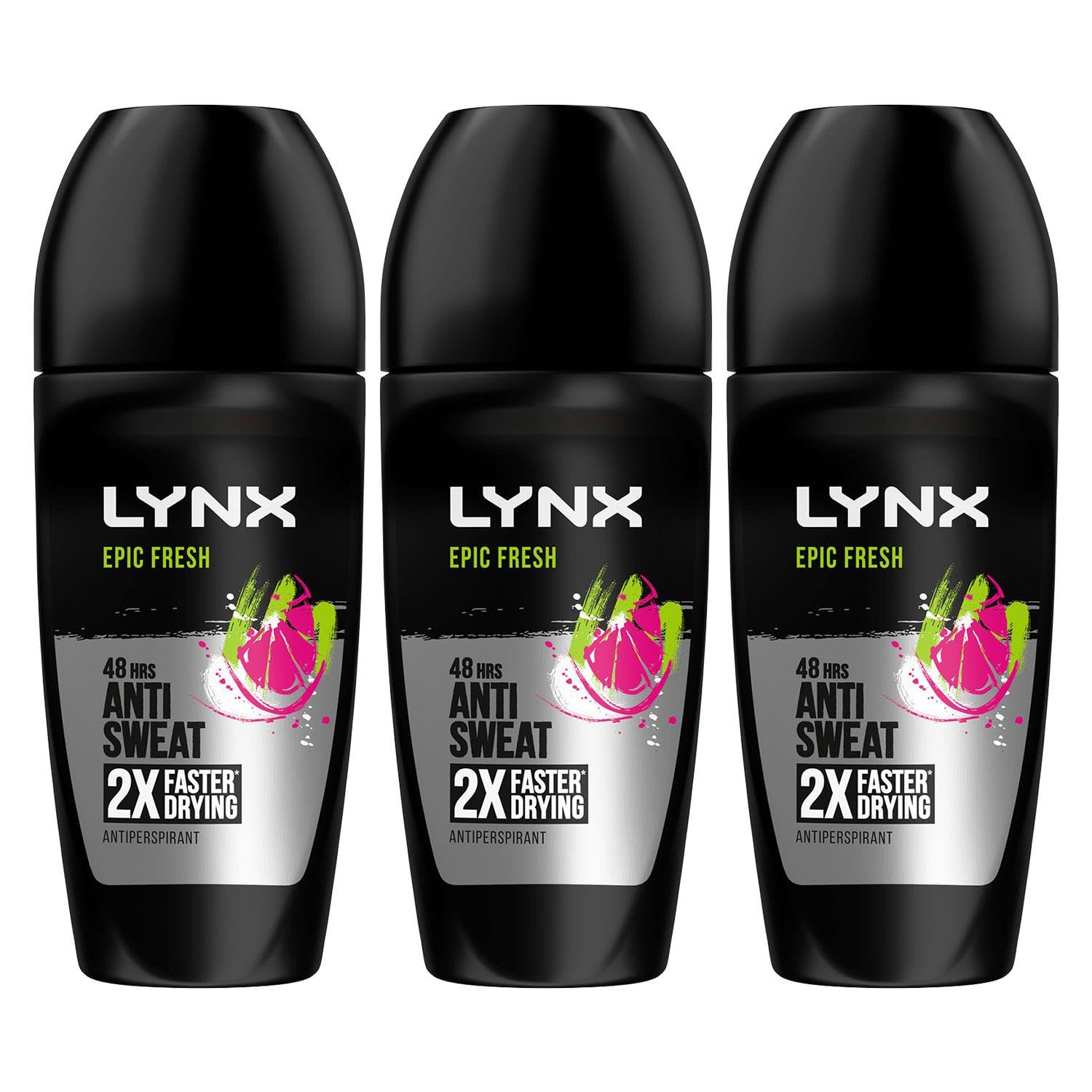 Lynx Epic Fresh Roll On 48 Hours Anti Sweat Faster Drying Anti ...