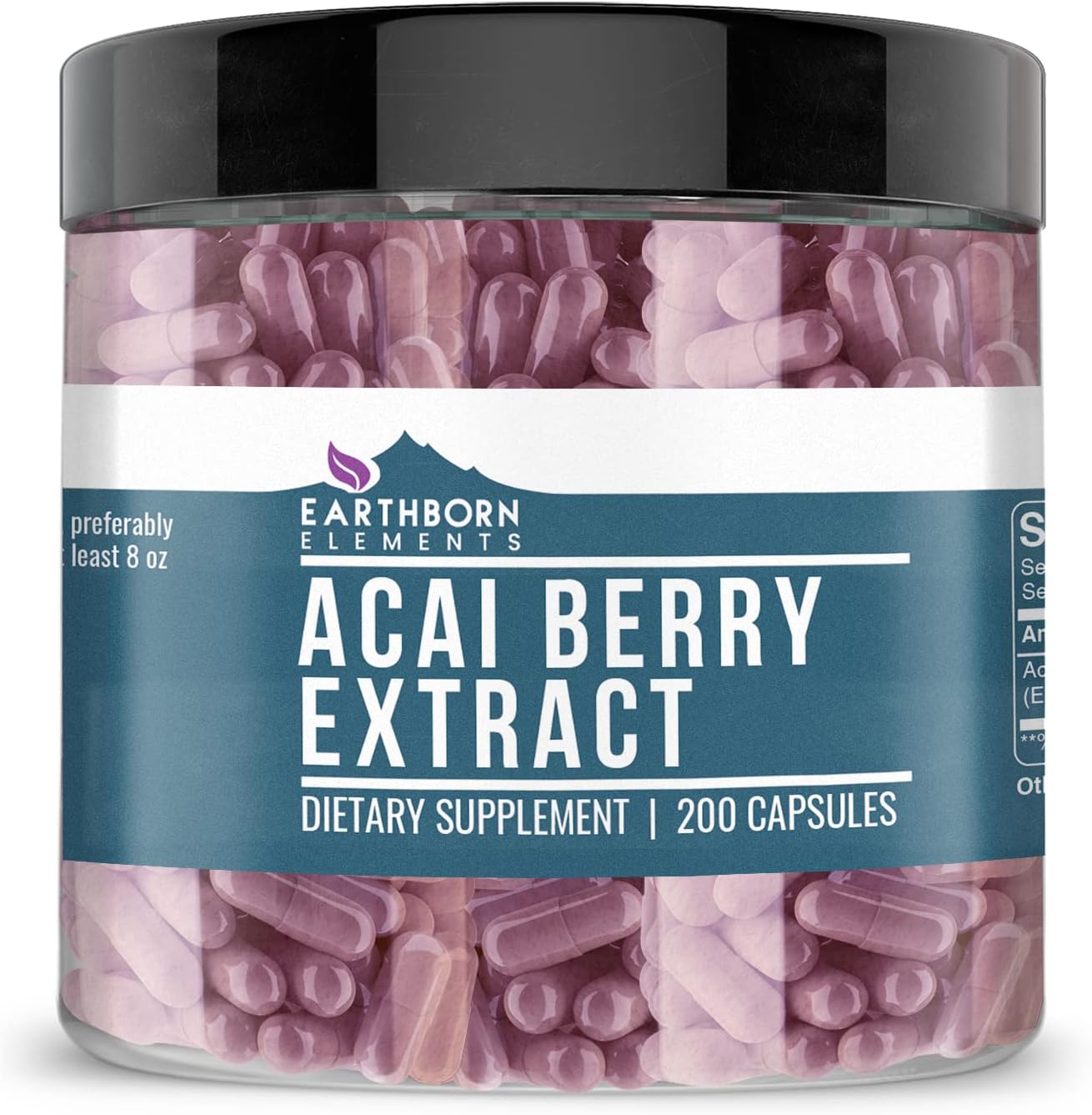 Acai Berry Extract, 200 Capsules, 900 mg Serving, Extra Strength ...
