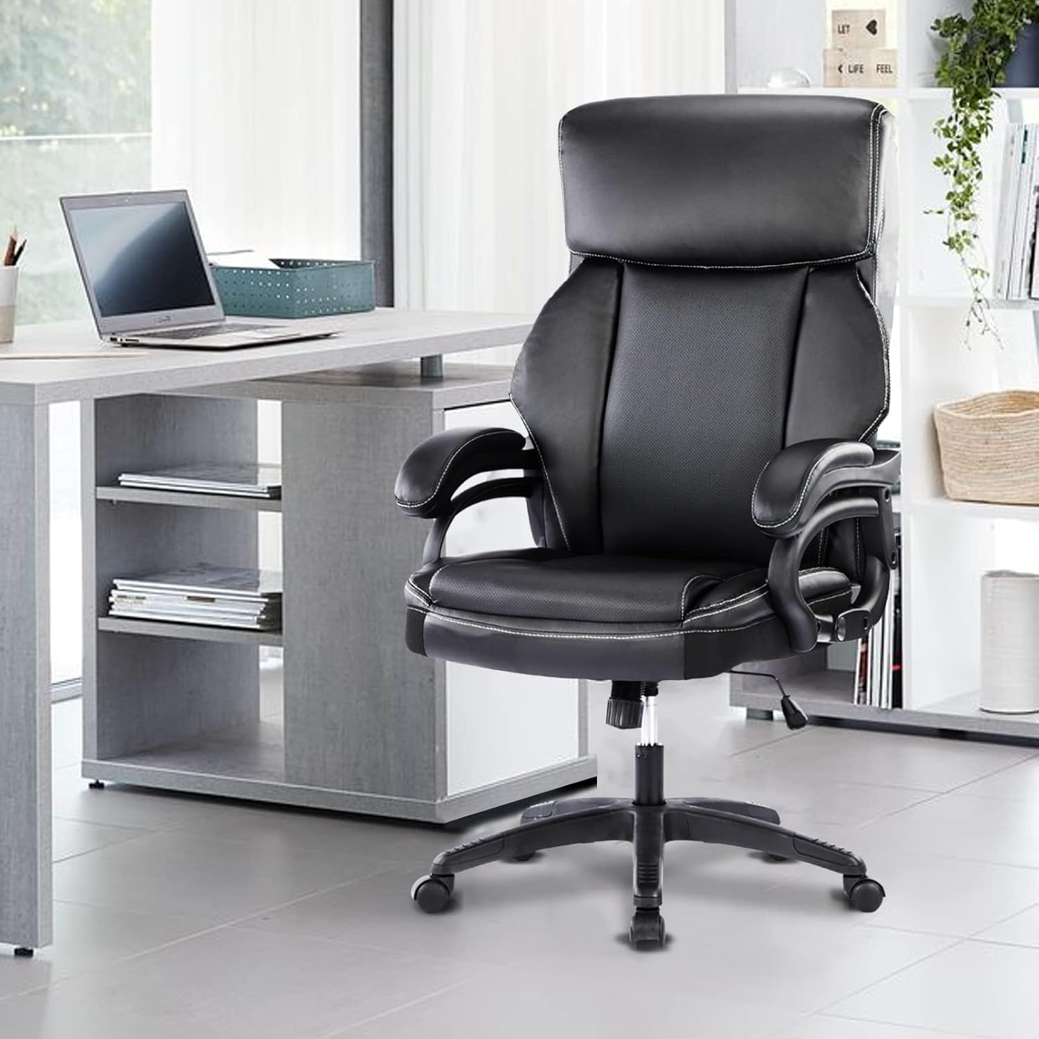 Amazon.com: Executive Office Chair, Home Office Desk Chairs with Wheels ...