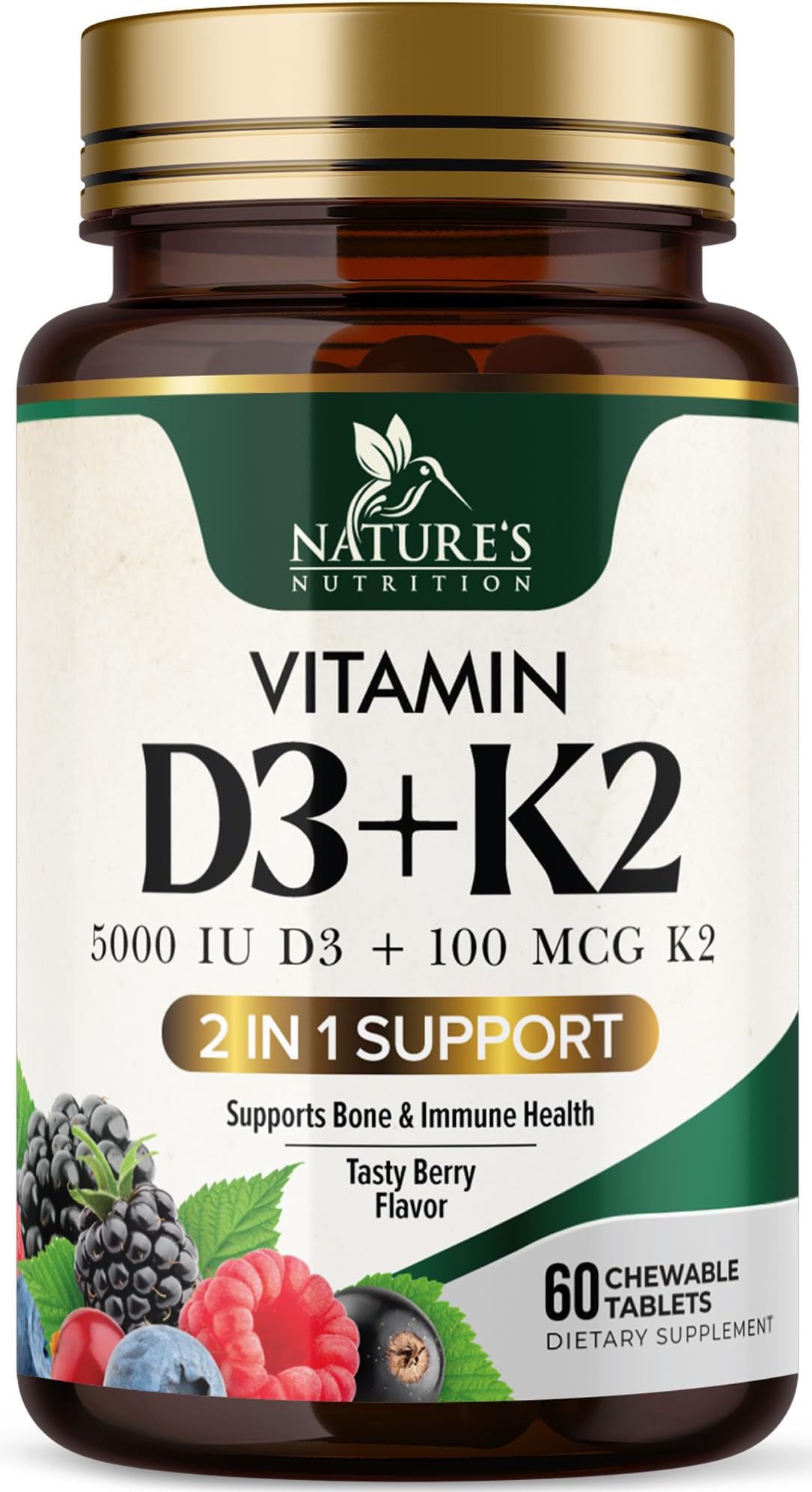 Amazon.com: Nurse Julli Vitamin K2 + D3 Extra Strength Supplement - 120 Capsules with MK-7 for ...