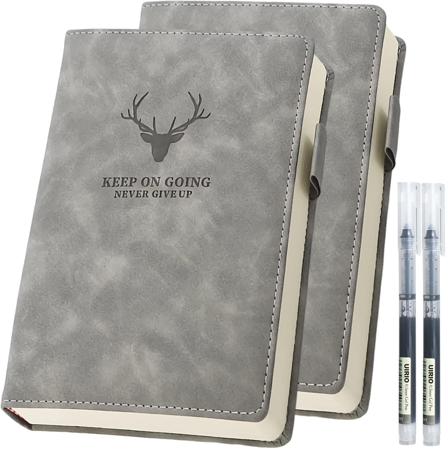 UIRIO 2 Pack Thick Journal Notebook - 360 Pages A5 Lined Paper ...