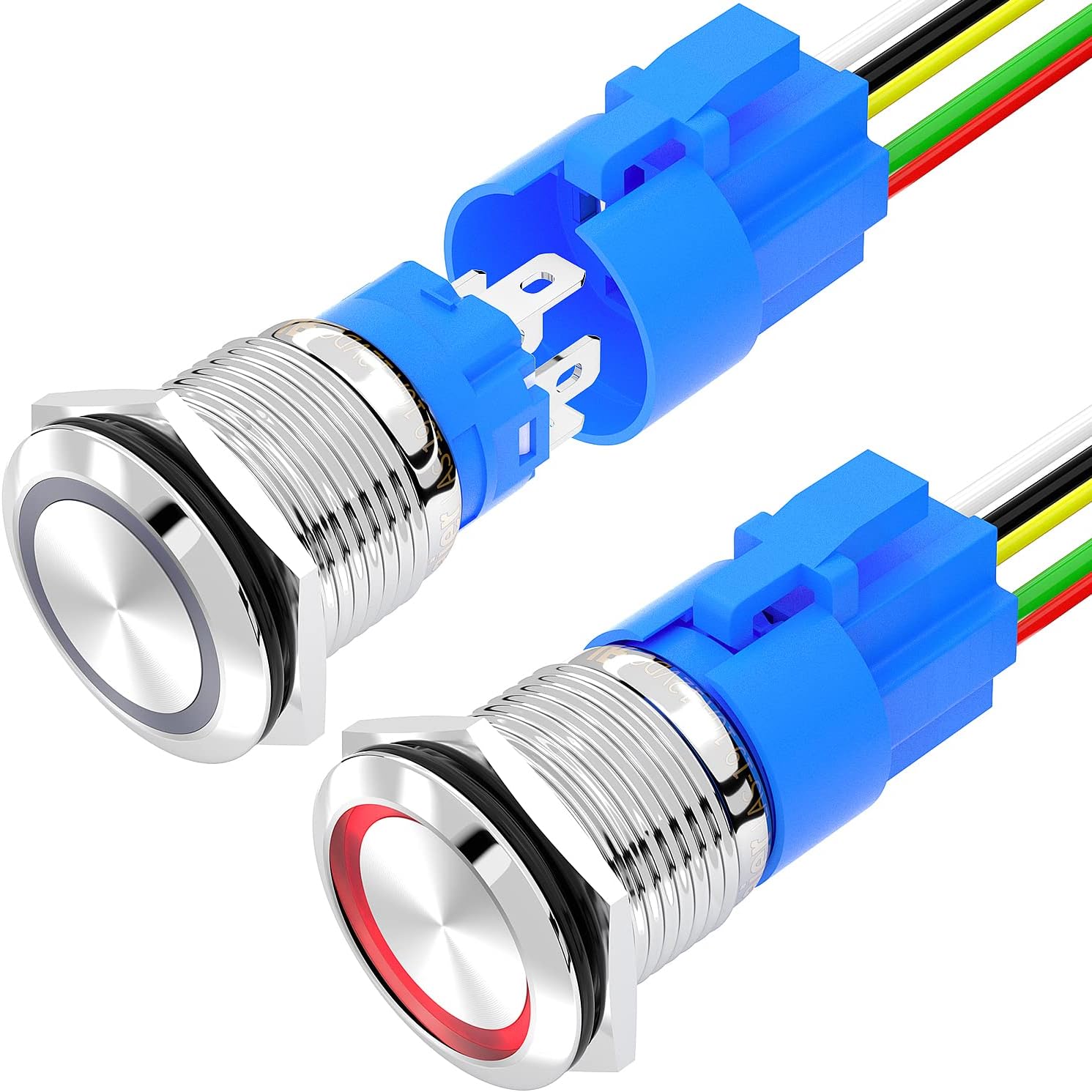 Amazon.com: Blue Sea Systems 4160 Switch Button 10A OFF-ON BLUE ...