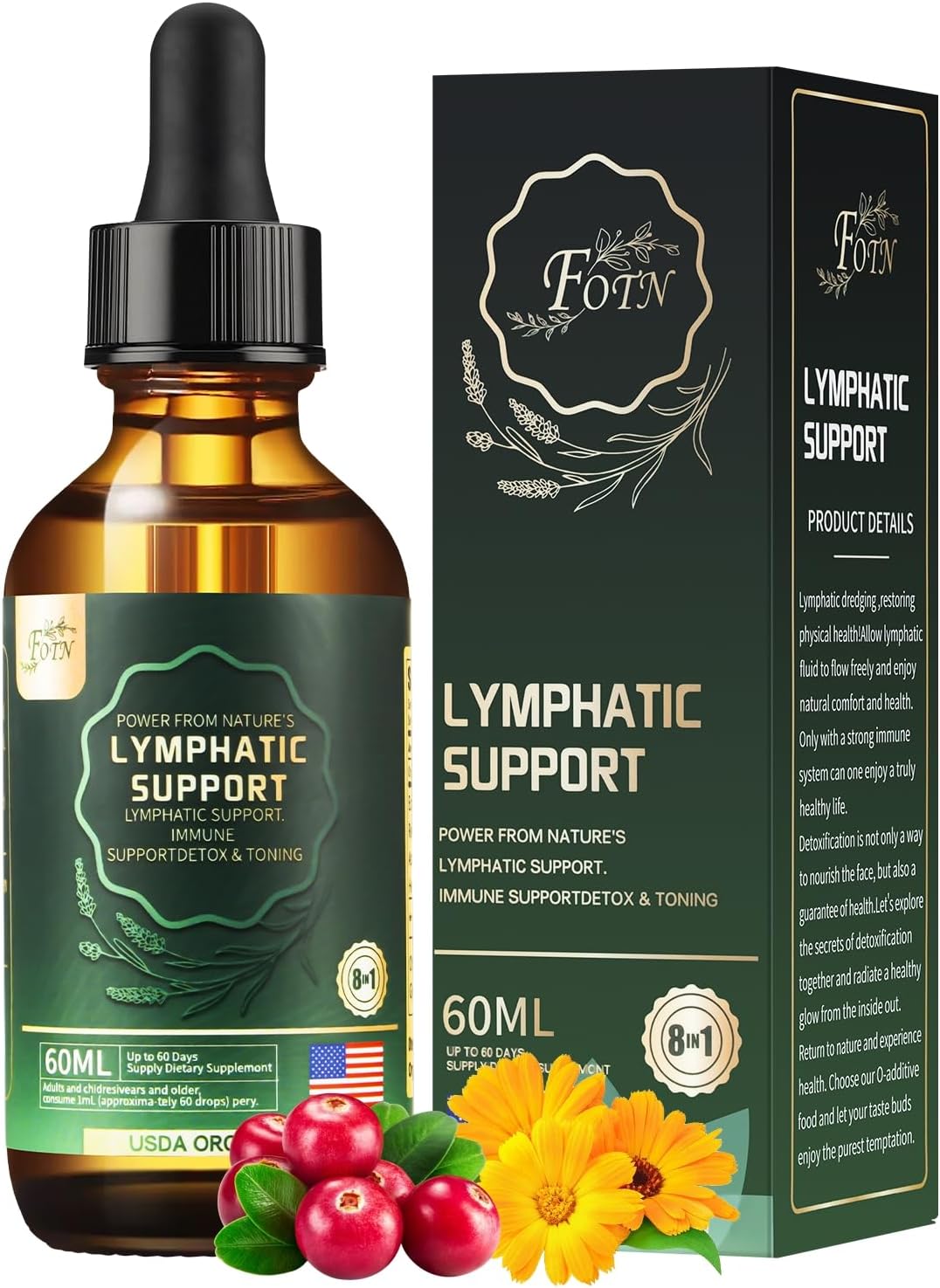 Amazon.com: Lymphatic Drainage Drops, Herbal Supplements-Echinacea ...
