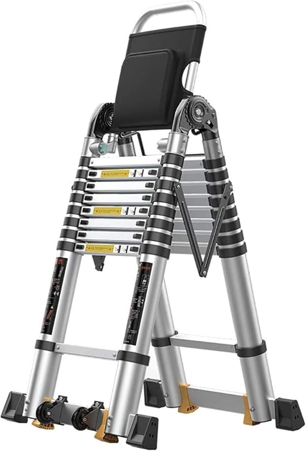 Telescoping Ladders 24ft/27ft Portable Telescopic RV Ladder W/Tool ...