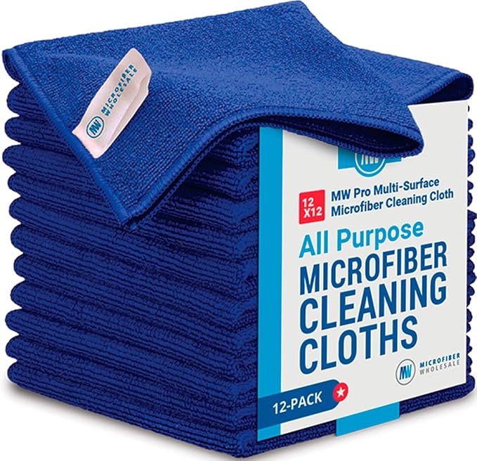 Amazon.com: Microfiber Wholesale 12" x 12" MW Pro Multi-Surface ...