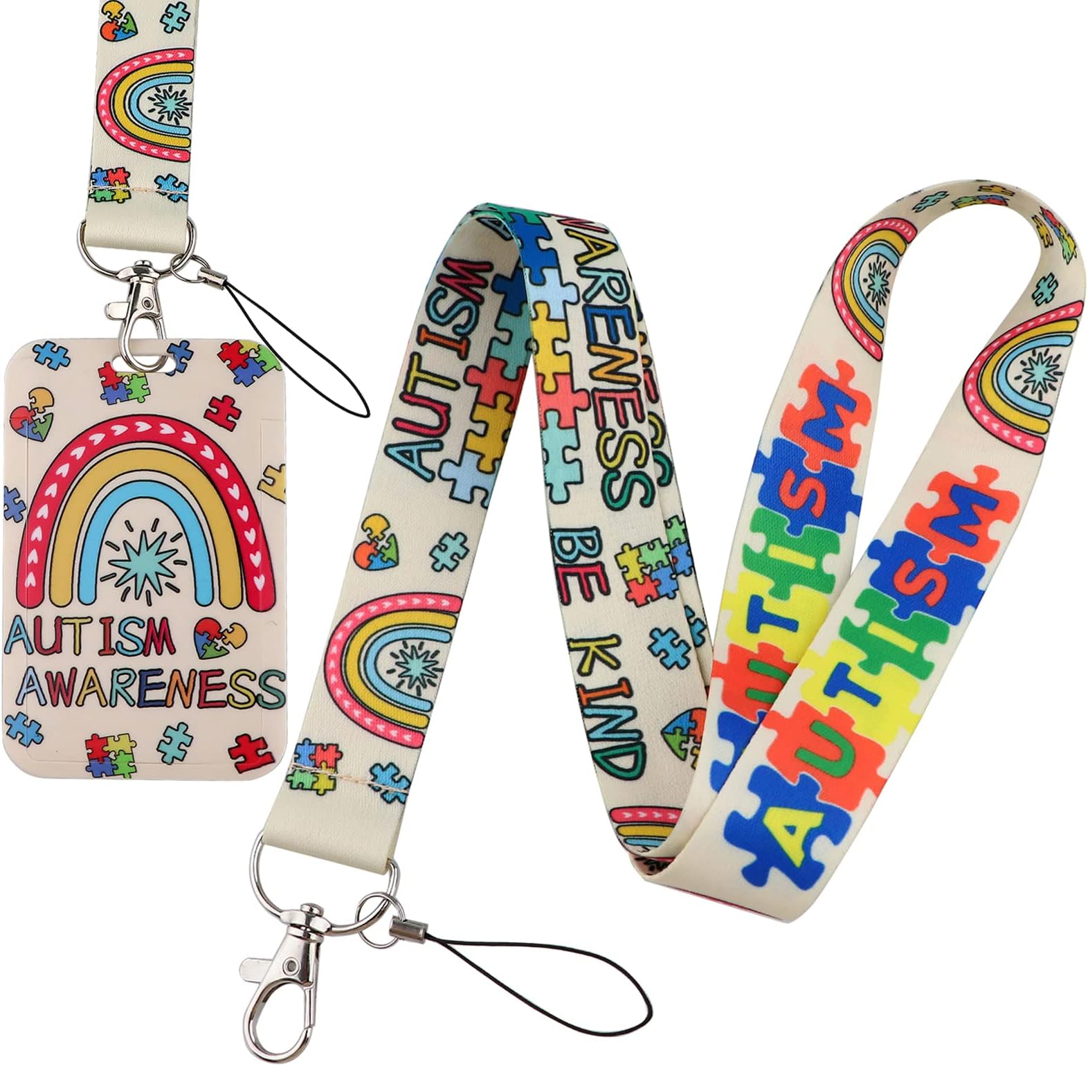Autism Lanyard with Card Holder for Special Ed Teachers Students, Be ...