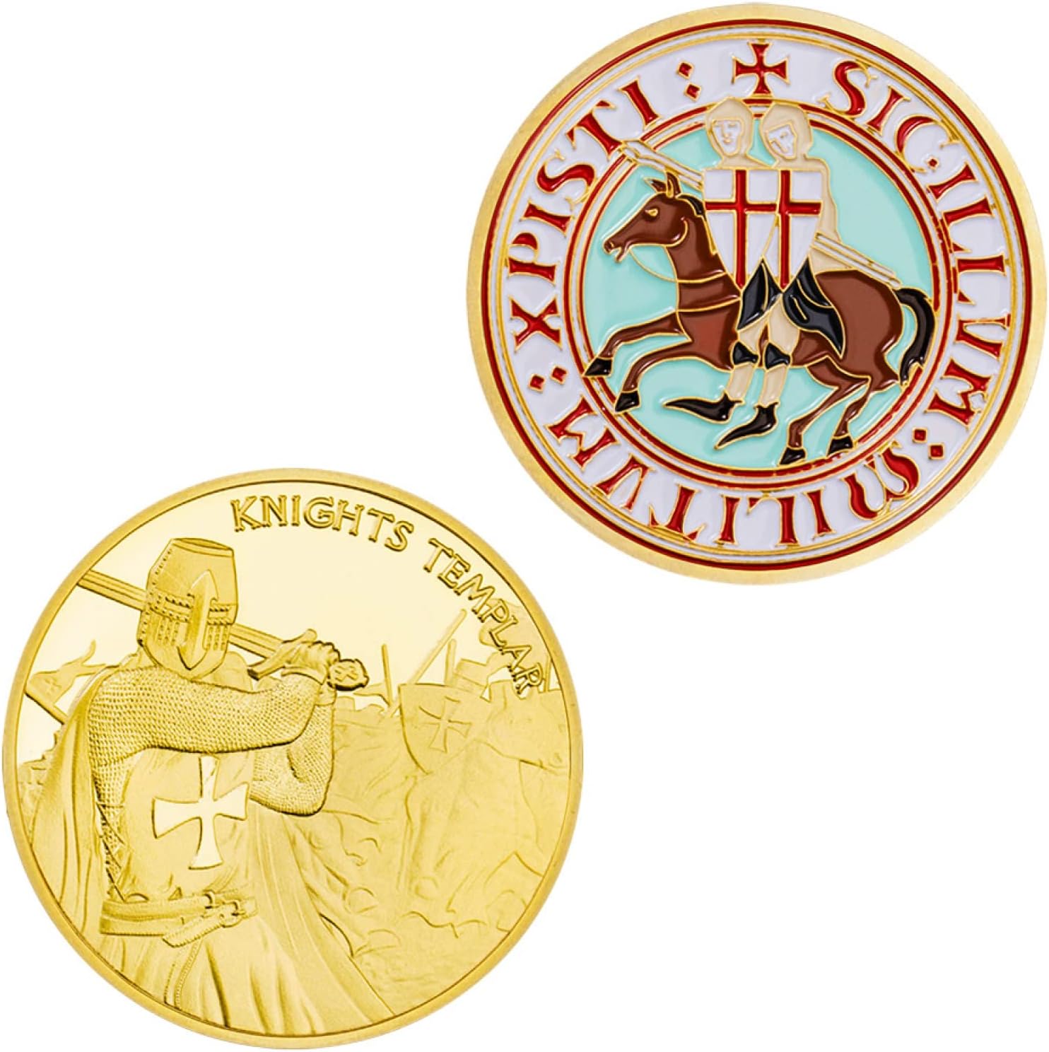 Amazon.com: Knights Templars Challenge Coins Teutonic Order Gold Plated ...
