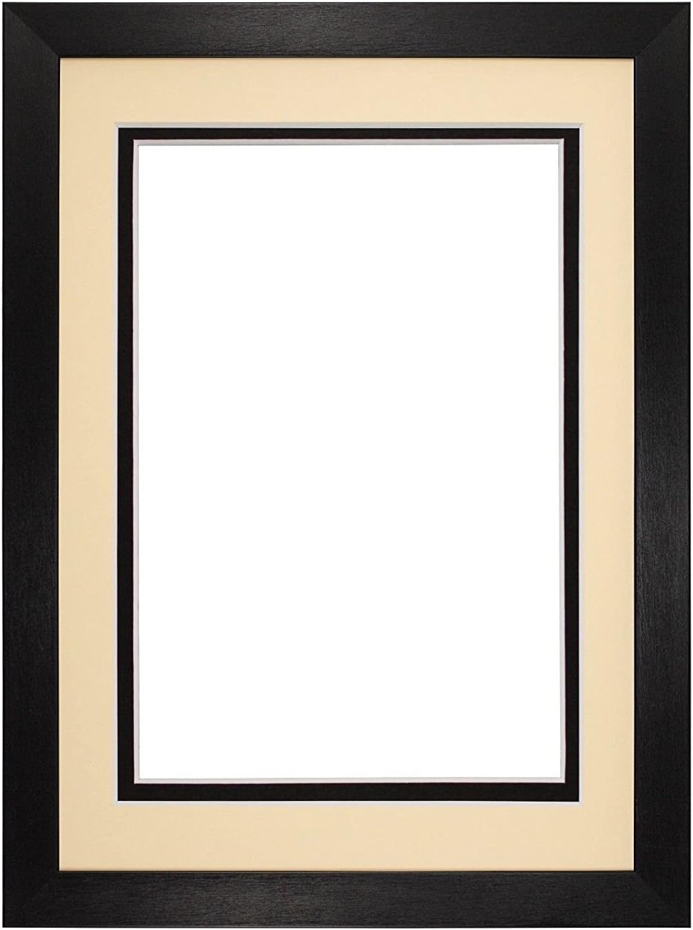 Brushed Black Double Mount Photo frame/picture frame/poster frame with ...