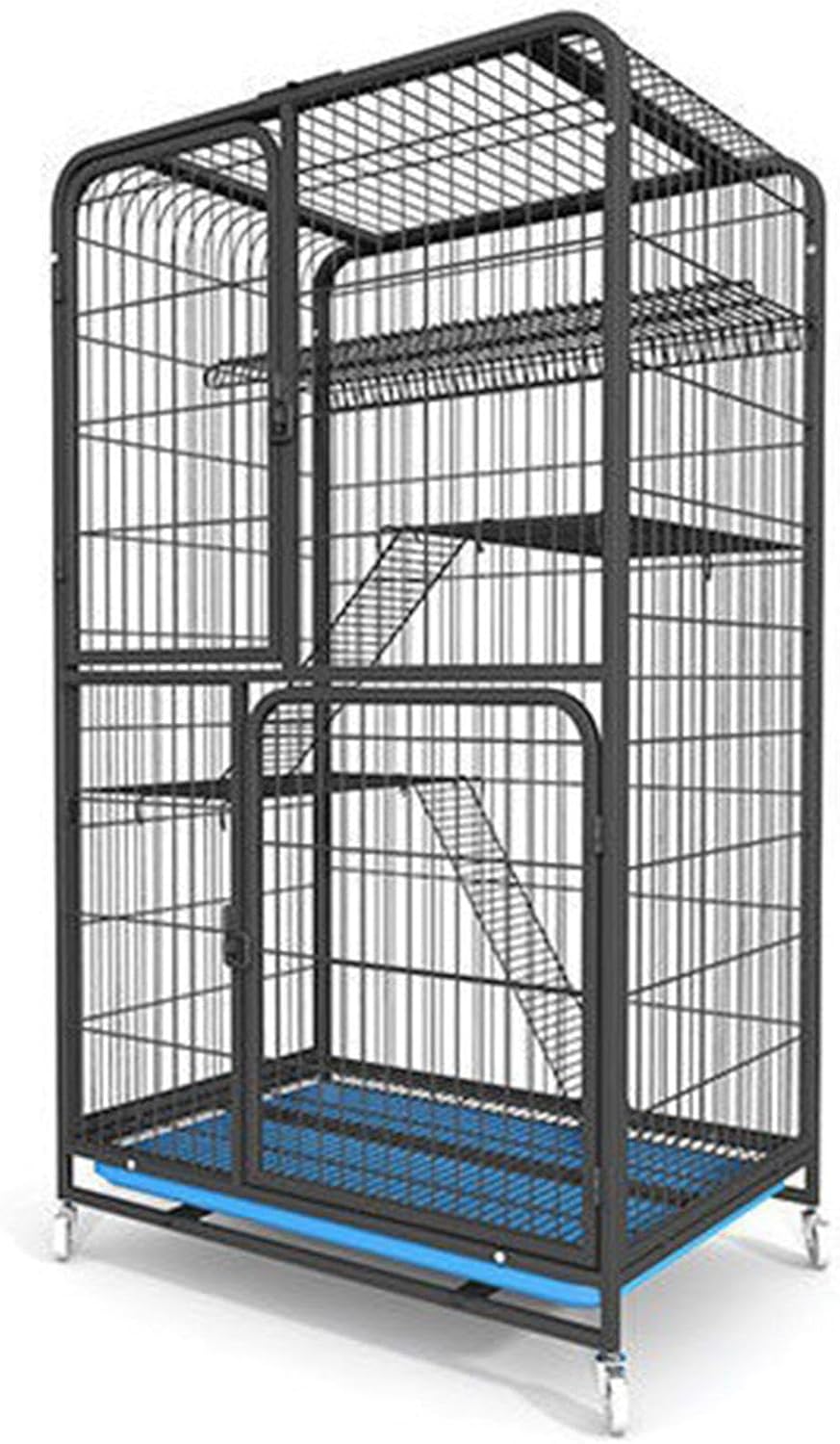 Amazon.com: Large Cat Cage Heavy Duty Cat Crate Indoor Cat Kennel ...
