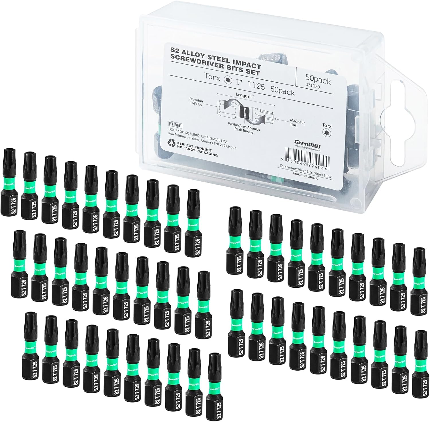 Amazon.com: GrenPRO Security Bit Set,Tamper Proof Torx Bit Set,Impact ...