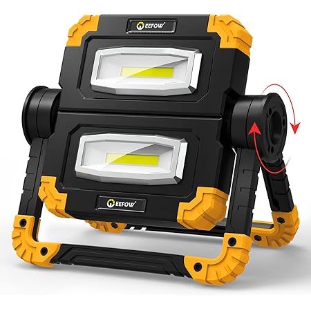 Laveant Rechargeable LED Work Lights,10W 2200mAh,600Lumens Portable ...