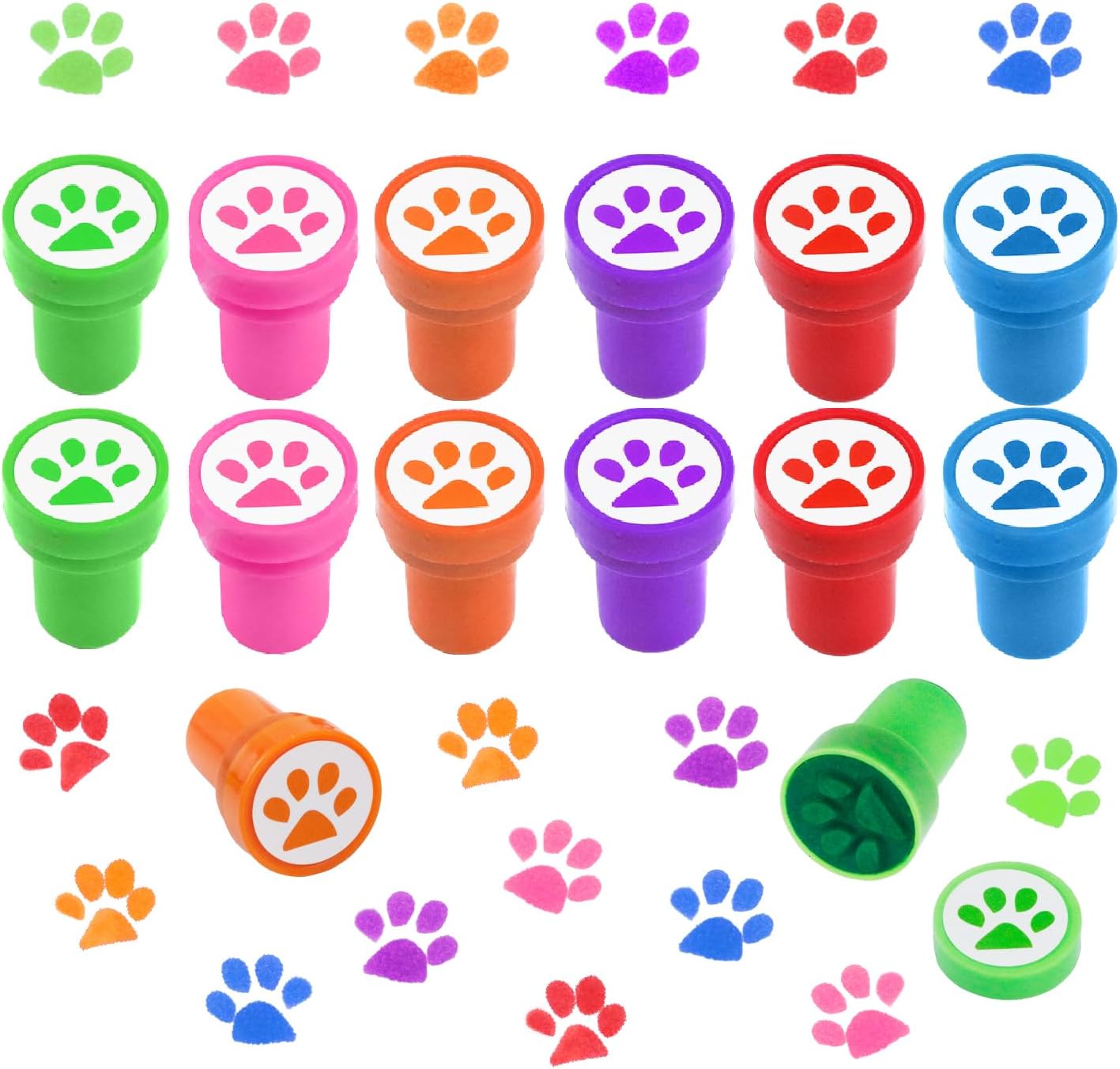 Amazon.com: BOYIVI Novelty Dog Paw Print Stamp Set, Self Inking ...