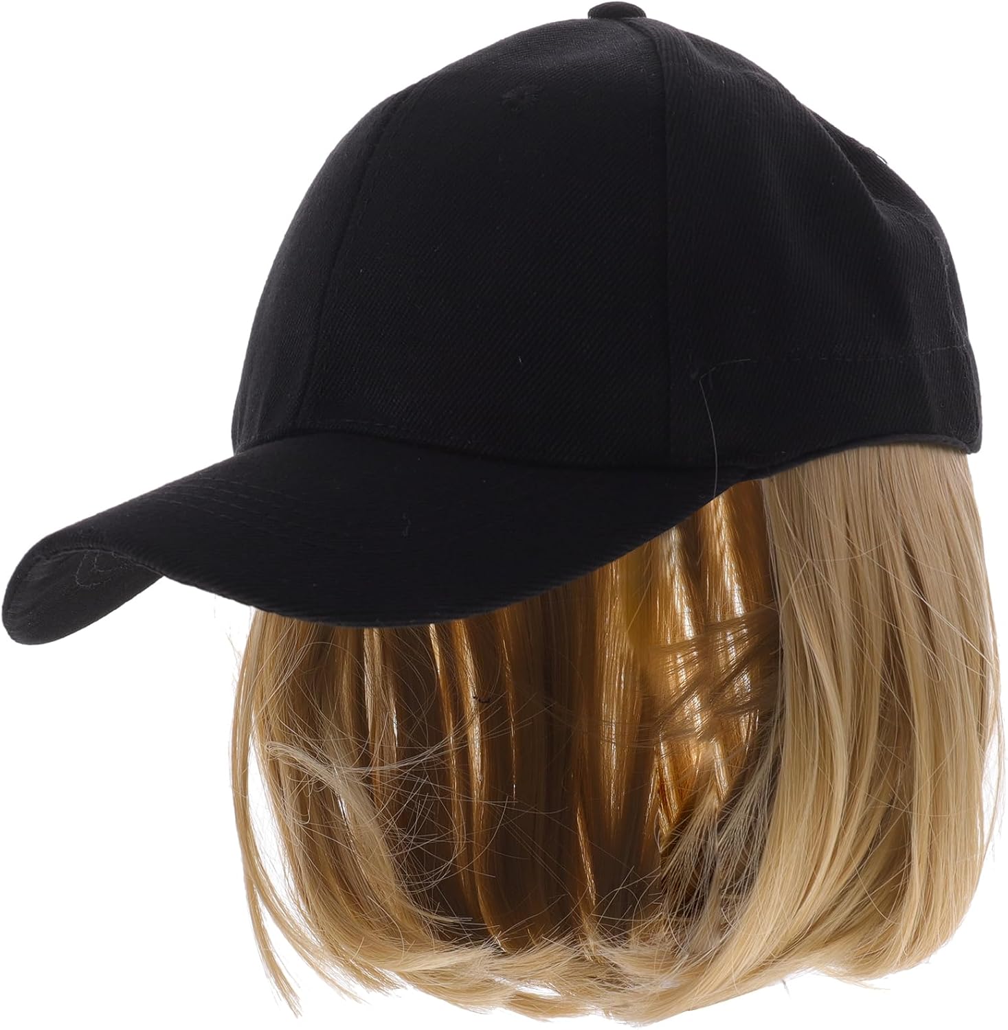 Lurrose Baseball Cap Wig Hair Extensions Wig Hat Hair Extension Hat ...