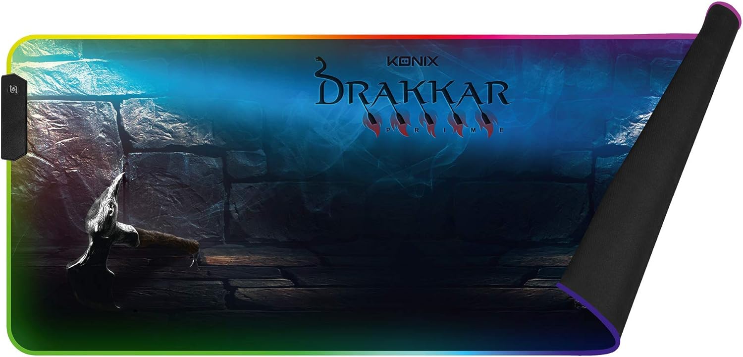 Drakkar RGB Mouse Pad XL with Changing Lights – BigaMart
