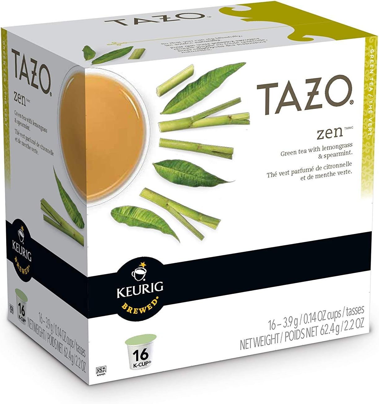 Amazon.com : Tazo Zen Green Tea Keurig K-Cups 64 Count (4) : Grocery ...