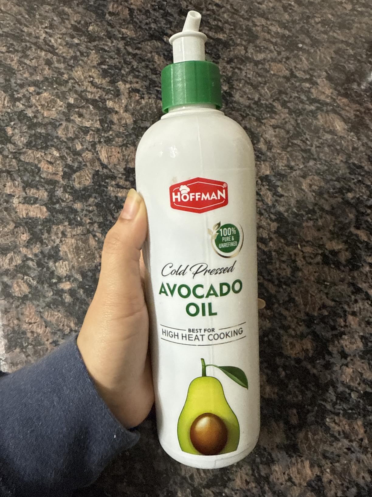 HOFFMAN Cold Pressed Avocado Oil for Cooking | 100% Pure & Unrefined ...