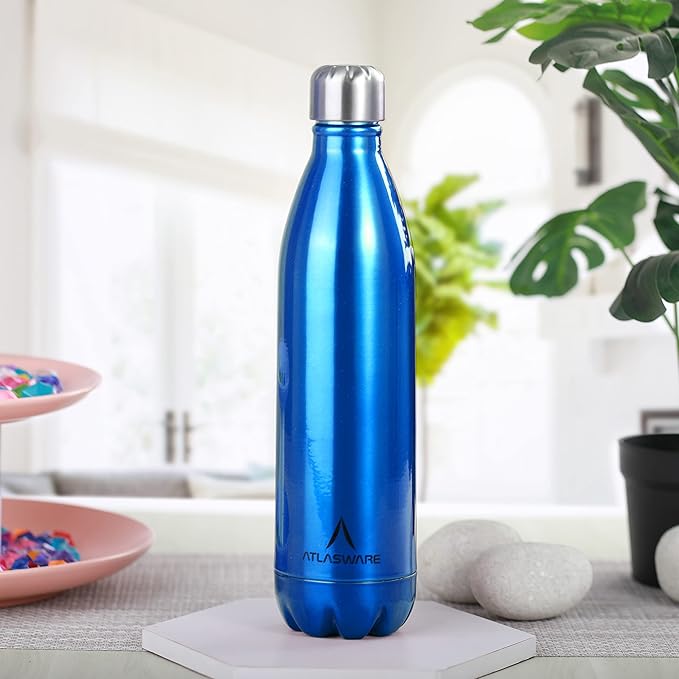Atlasware Stainless Steel Vacuum Insulated Water Bottle | Durable BPA ...