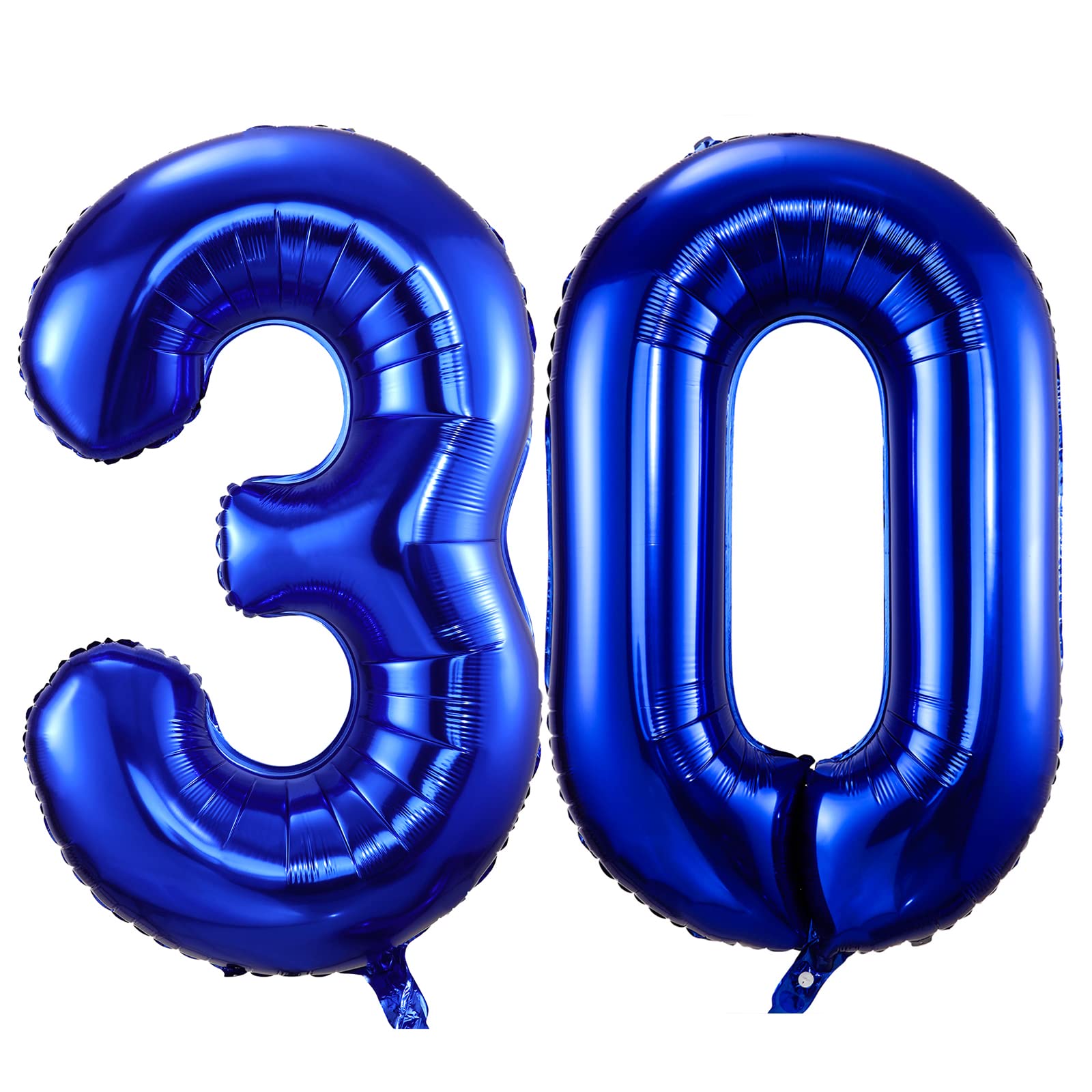 Amazon.com: Navy Blue 30 Balloon Numbers,40 Inch Dark Blue 30 Birthday ...