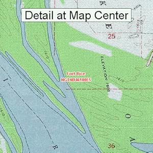 Amazon.com : USGS Topographic Quadrangle Map - Fort Rice, North Dakota ...