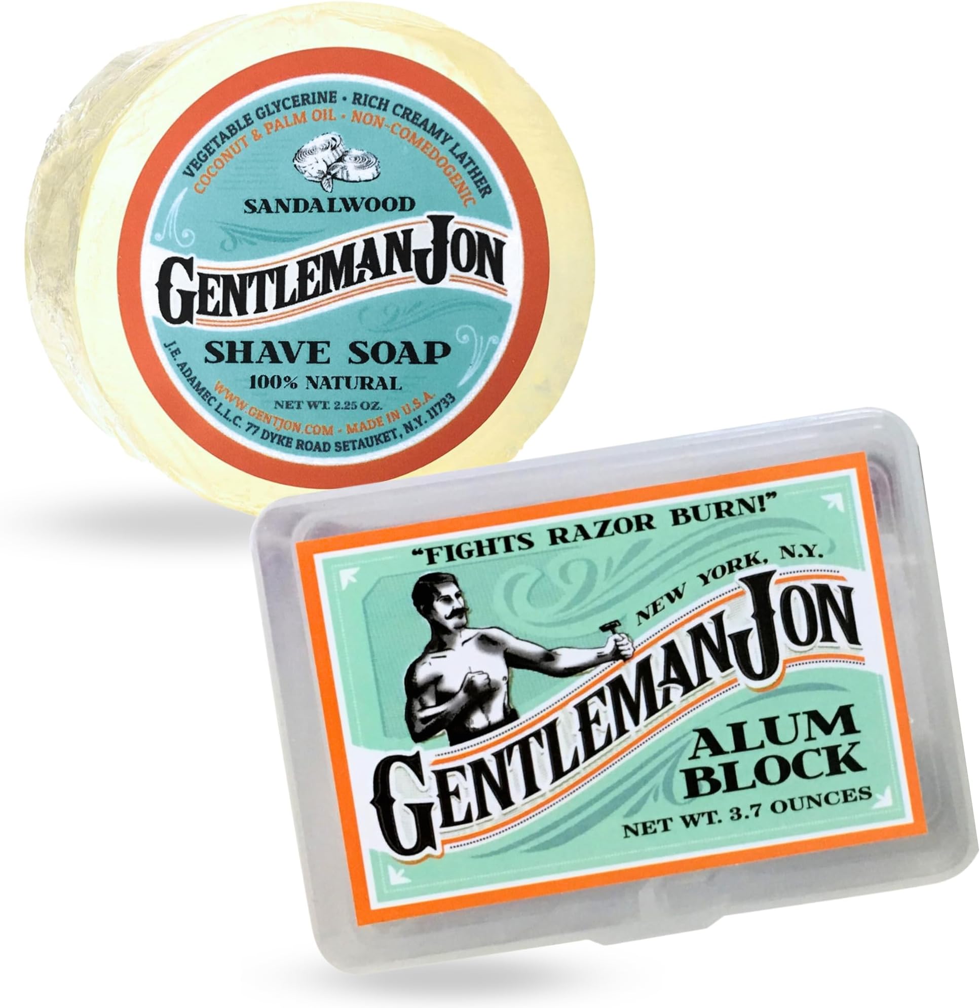 Amazon.com: Gentleman Jon Luxe Shave Kit - Sandalwood Shaving Soap (2 ...