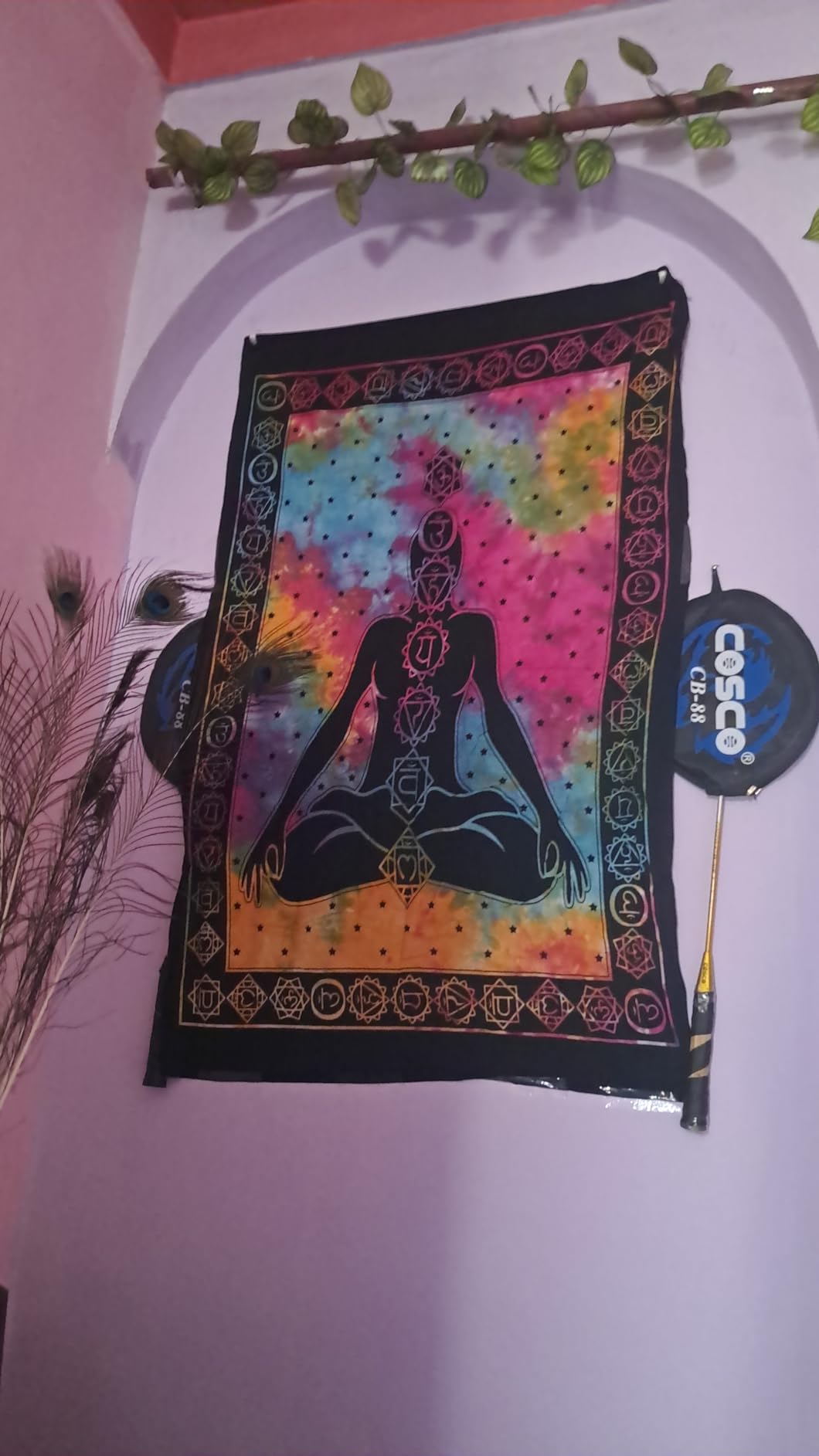 Devanshi art creations Psychedelic Boho Bohemian 7 Chakras Meditating ...