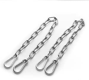 Amazon.com: 2 Pack Extension Chain with 4 Carabiners for Hammocks Stand ...