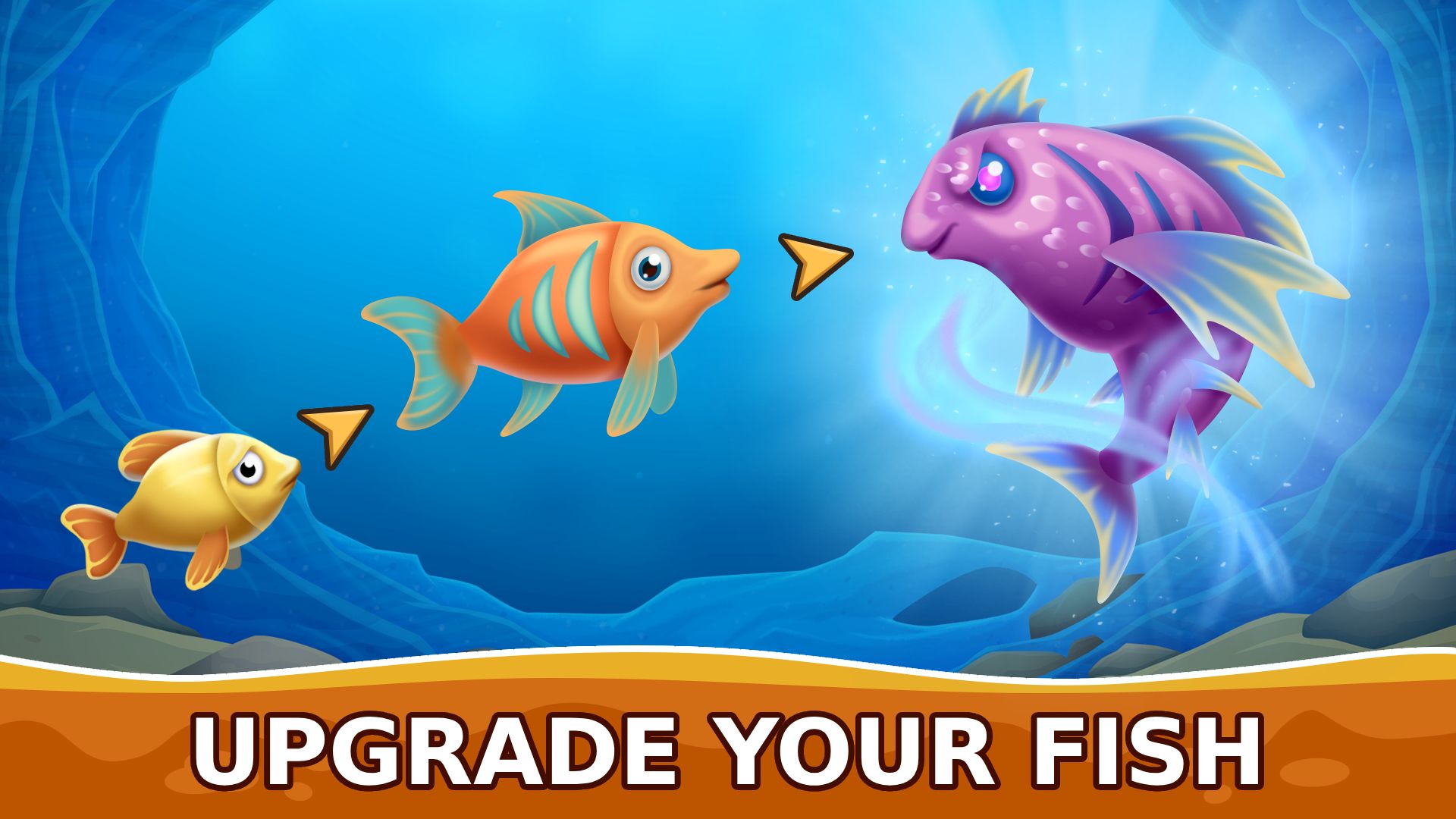 Hungry Ocean - feeding frenzy. Big fish Eat small fish and grow. - App ...