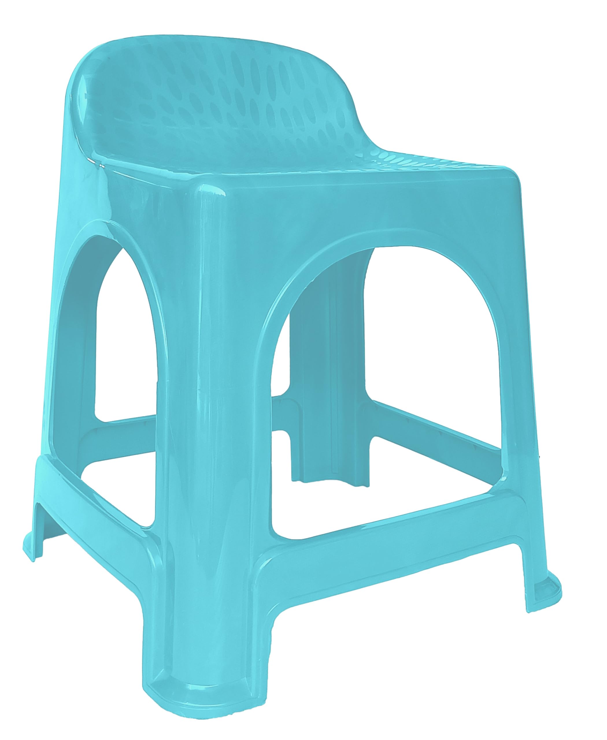 RW REST WELL TIK-Tok Full Size Plastic Stool Chair with Back Rest for ...