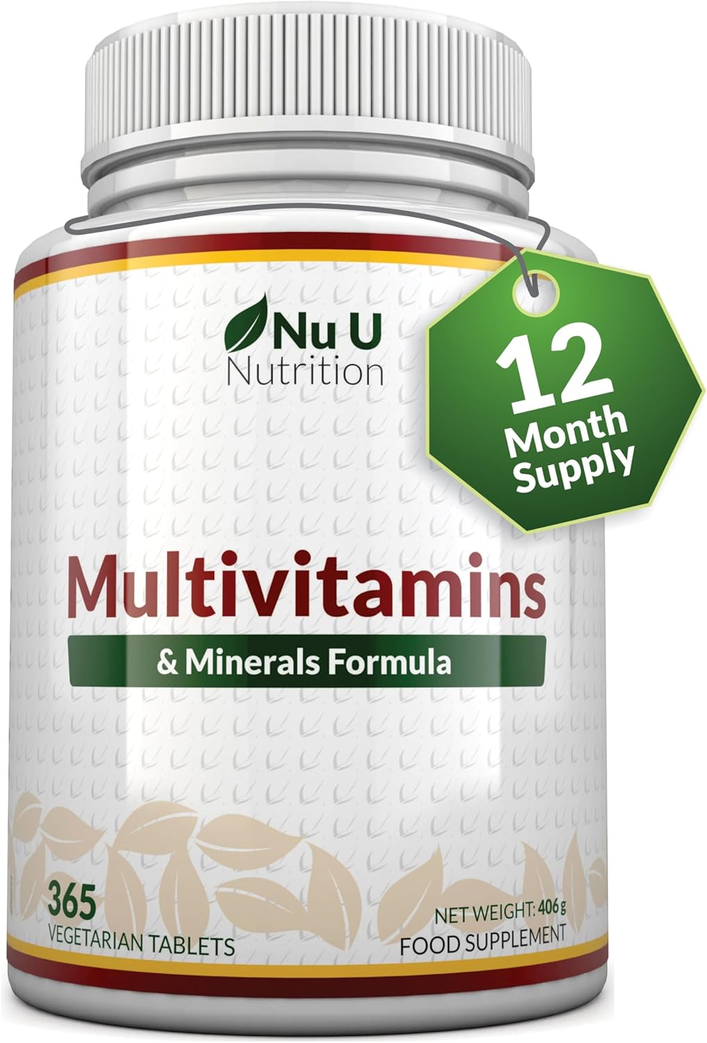 Multivitamin Tablets for Men & Women - 365 Tablets - 1 Year Supply - 25 ...