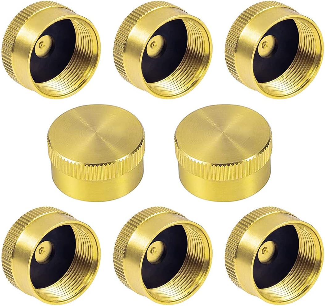 Amazon.com : Flame King AB228 4-Pc Universal Solid Brass Caps for 1LB ...