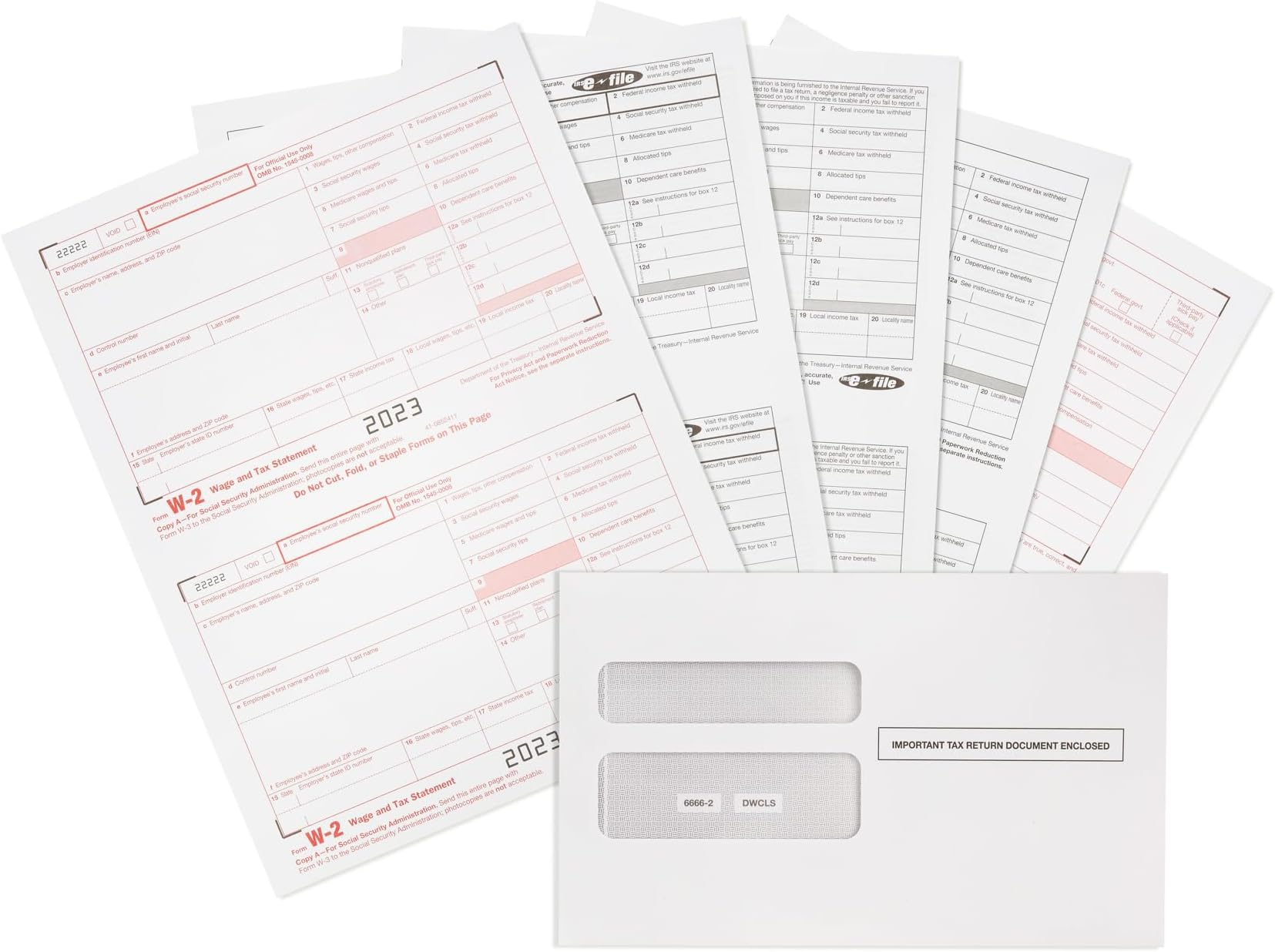 Amazon.com : TOPS W2 Forms 2022, Tax Forms Kit for 26 Employees, 6 Part ...