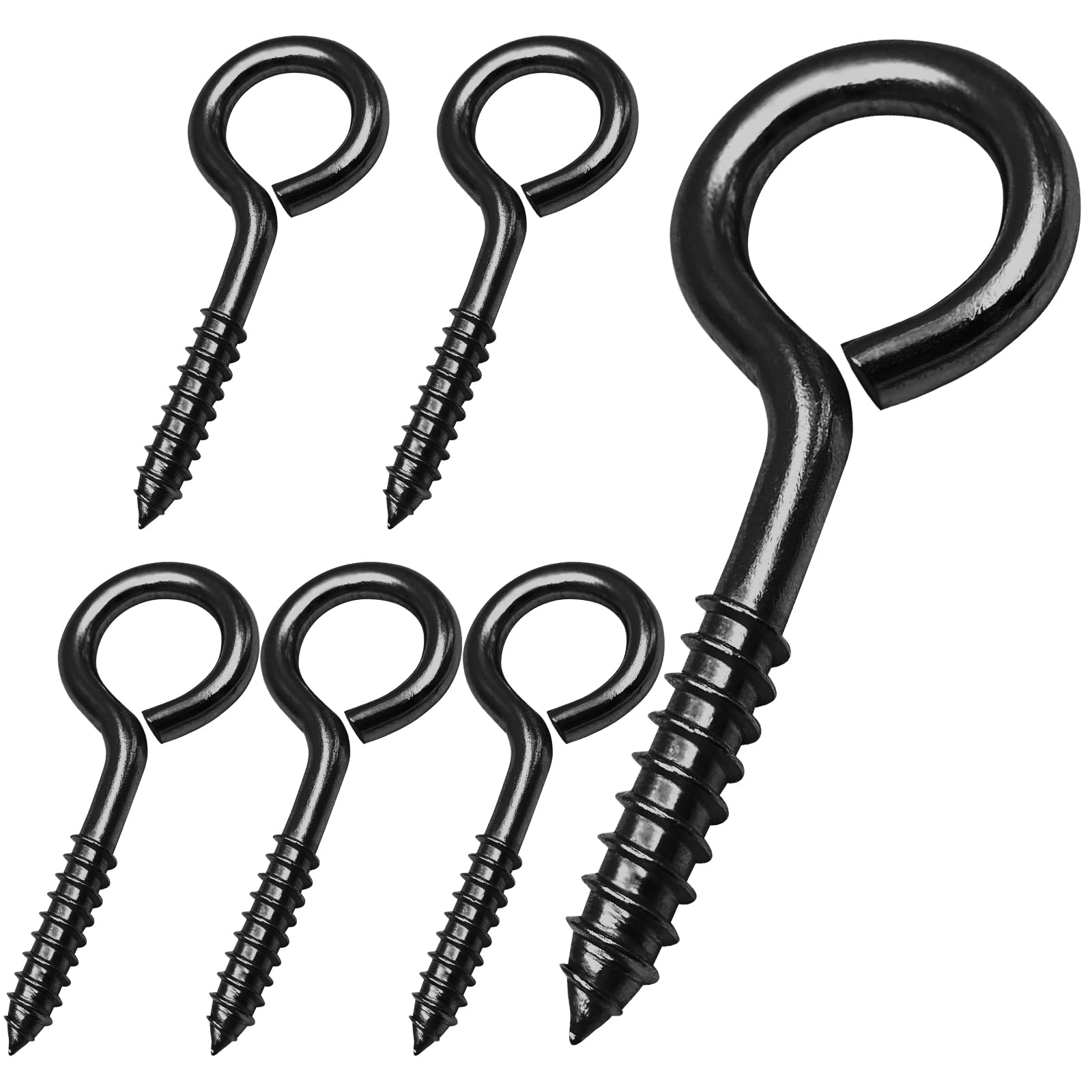 Amazon.com: YGAOHF 5 Inch Eye Hooks Screw in Heavy Duty, 6pcs Stainless ...