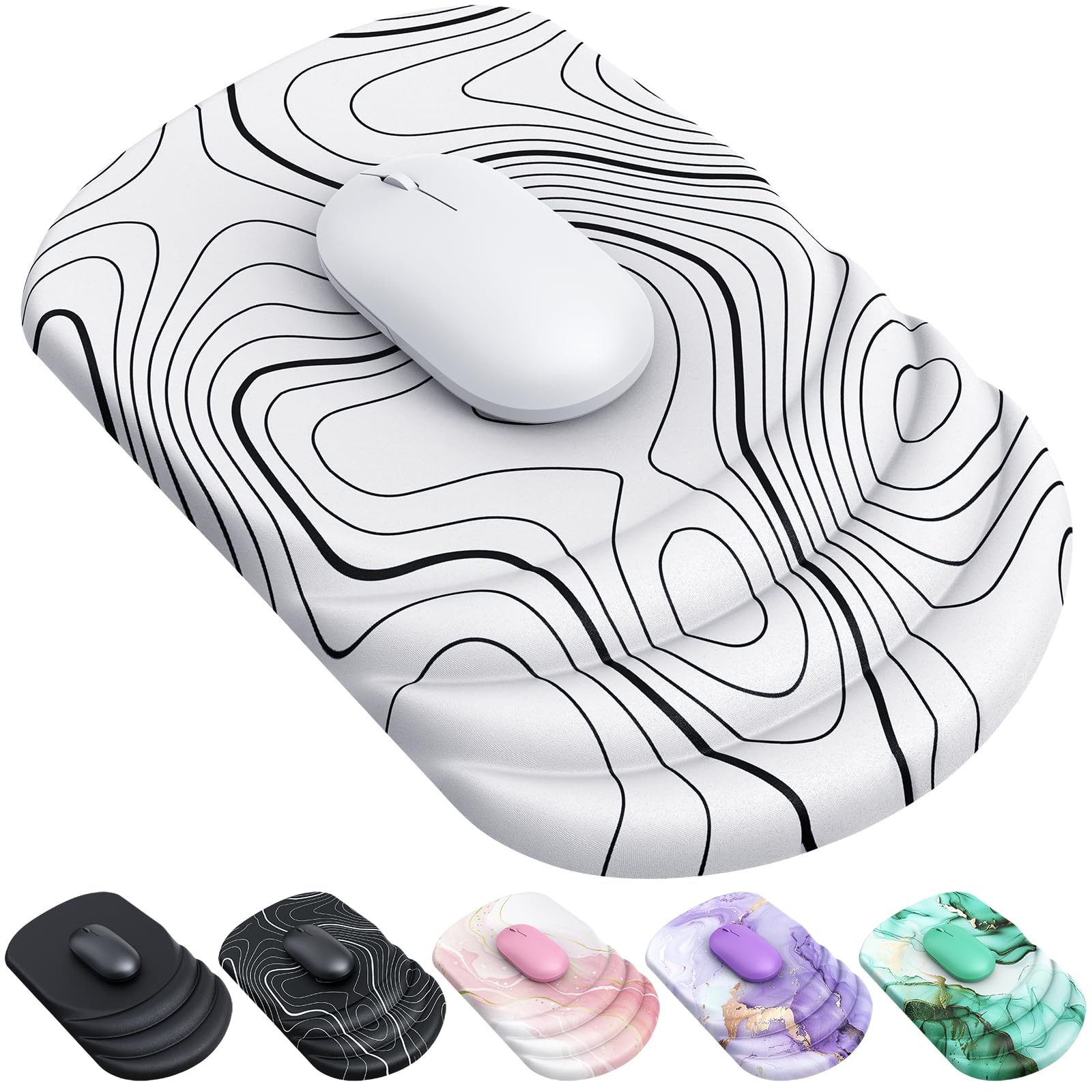 Amazon.com: MOKURU Mouse Pad with Wrist Rest, Ergonomic Mouse Pad Wrist Suppor with Non-Slip ...