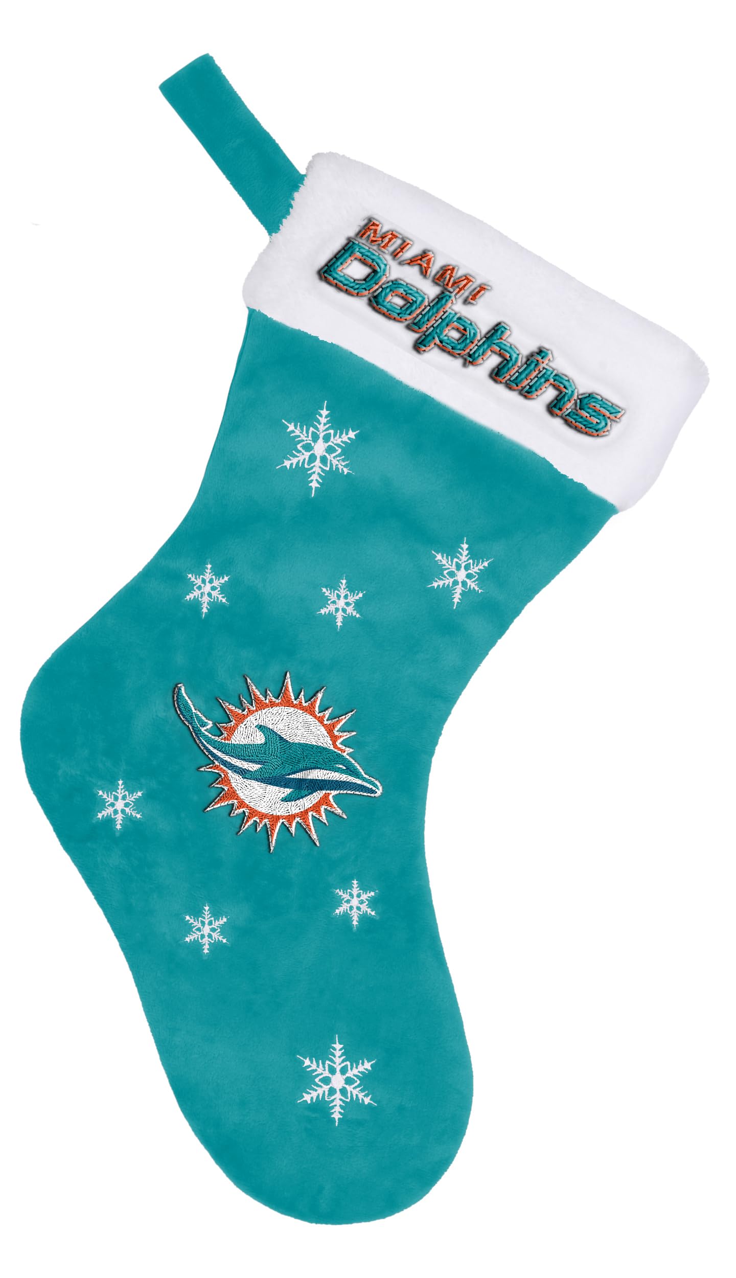 Amazon.com: FOCO Miami Dolphins NFL Embroidered Holiday Stocking ...