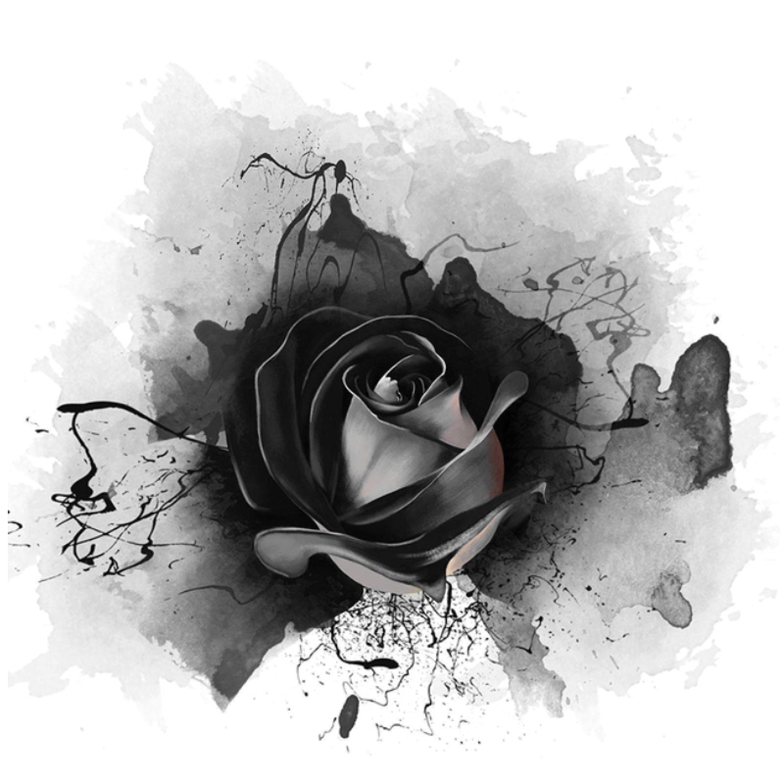 Abstract Black Rose