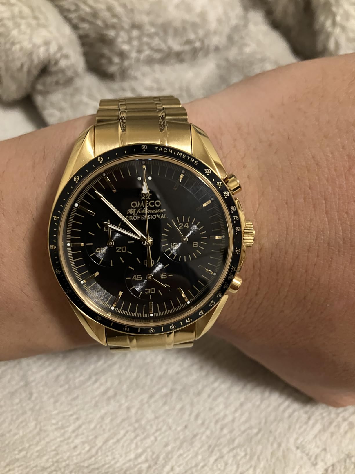 Amazon | 腕時計 メンズ OMECO 潮fukimaster EROFESSIONAL 潮吹きマスター エロフェッショナル 日本製ムーブメント 高級時計 男性用 おめこ (ゴールド ...