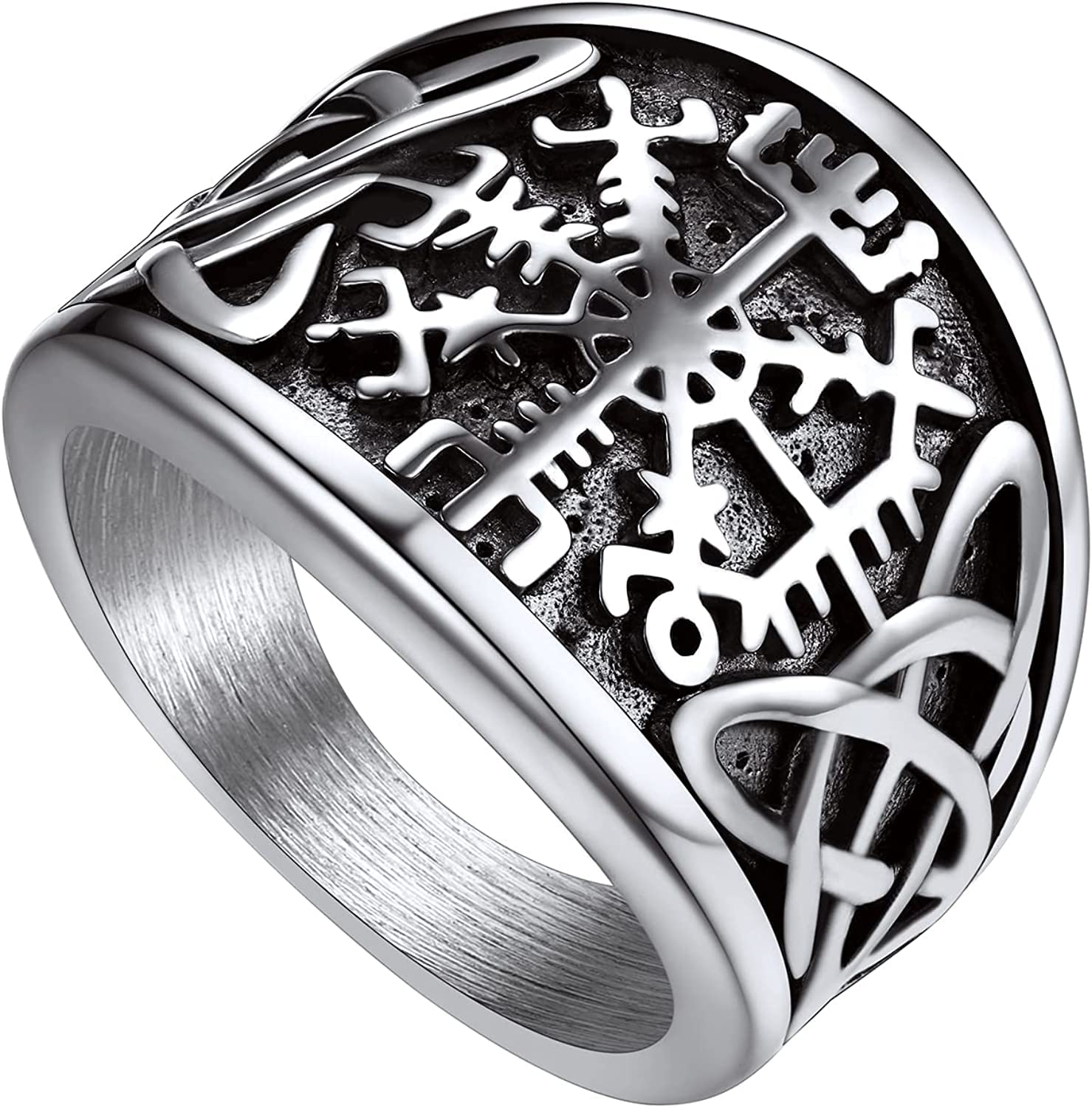 Ksulip Viking Vegvisir Nordic Compass Valknut Odin Symbol Runic Celtic ...