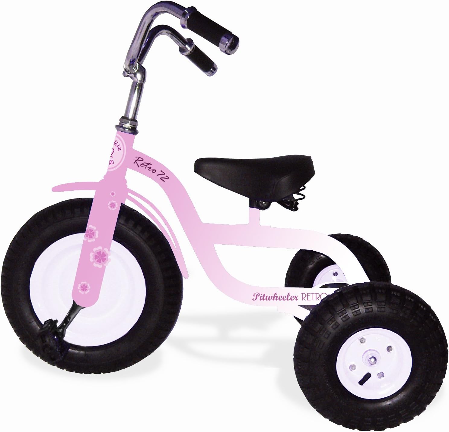 Amazon.com : Pitwheeler All Terrain Retro Classic Big Wheel Trike, Pink ...