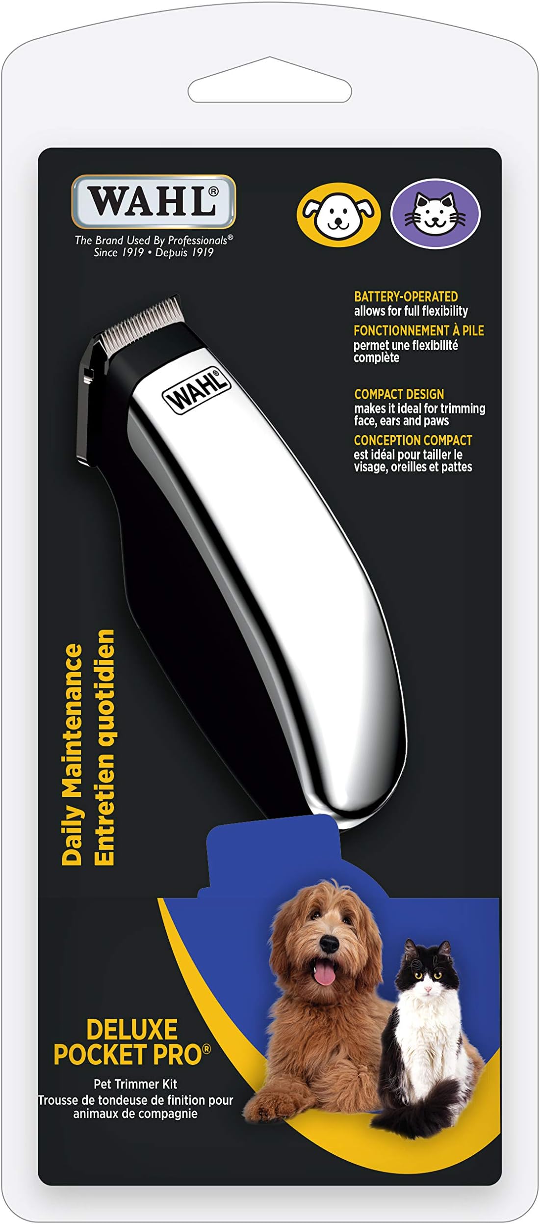 Wahl Canada Dog Puppy Touch Up Trimmer, Narrow Blade for Accuracy ...