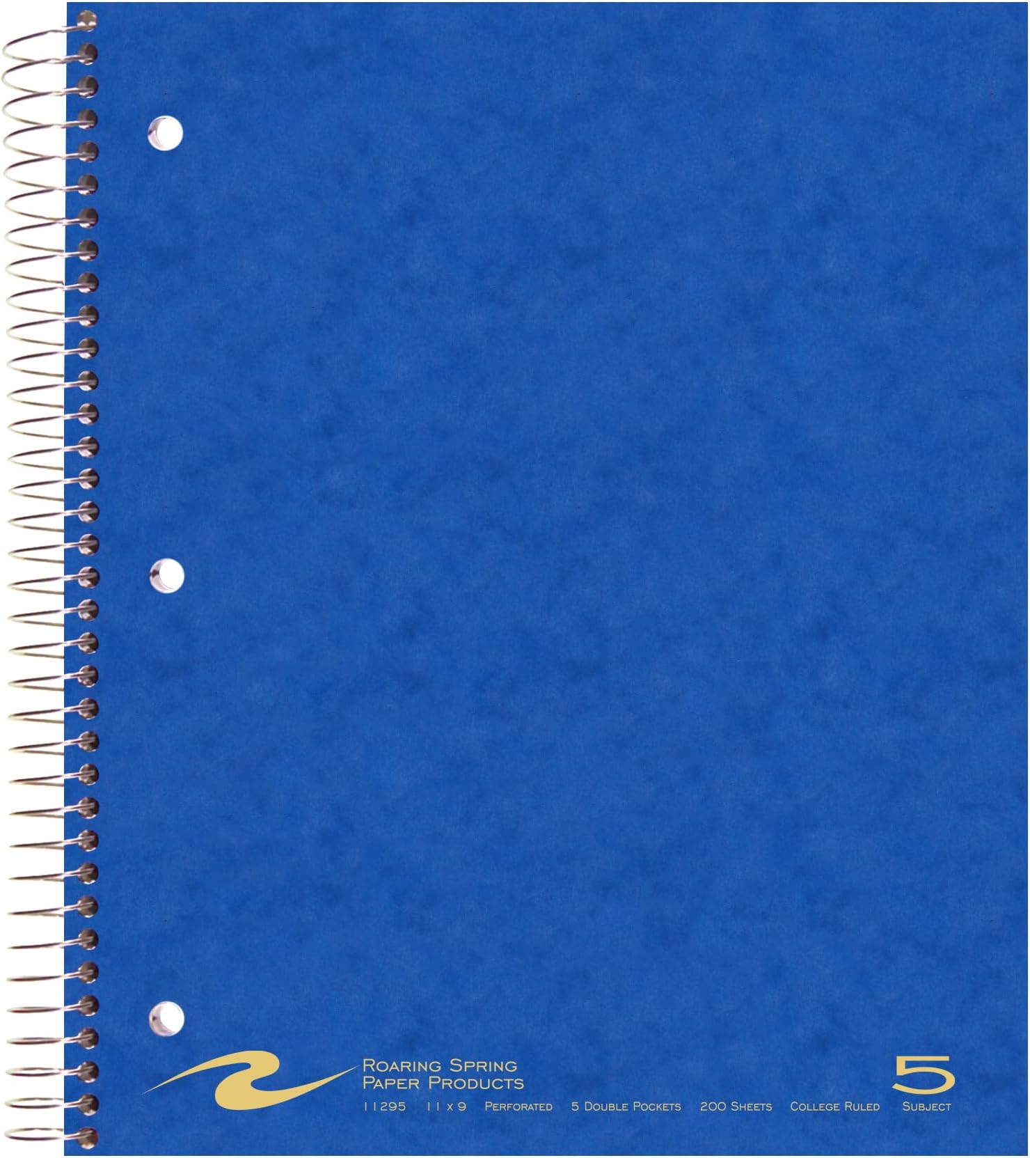 Amazon.com : ROARING SPRING Premium College Ruled Five Subject Spiral ...