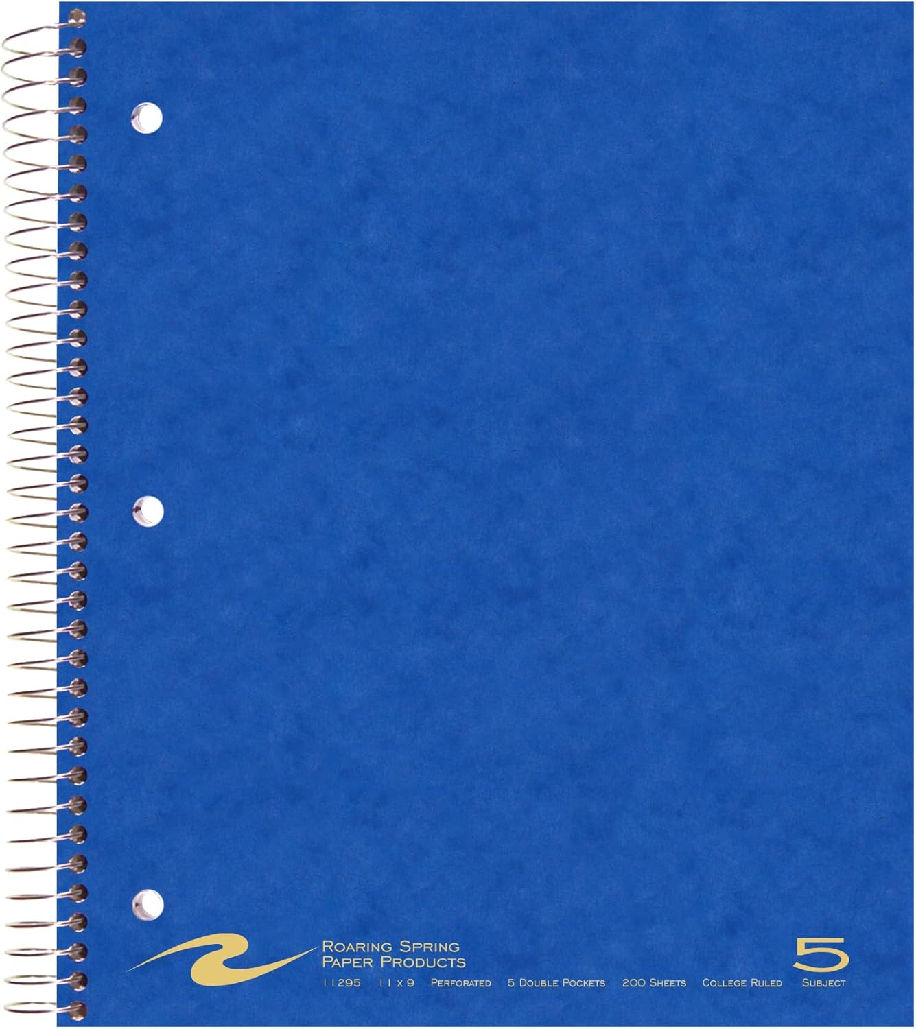 Amazon.com : ROARING SPRING Premium College Ruled Five Subject Spiral ...