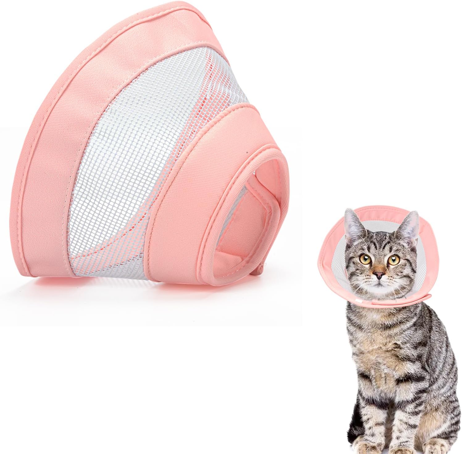 Cat Cone Collar Soft Small Dog Cone Collar, Adjustable Cat Recovery ...
