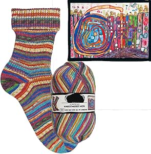 Amazon.com: Yarn Ave Opal 4ply Sock Yarn According to Hundertwasser Collection, 75% Wool 25% ...
