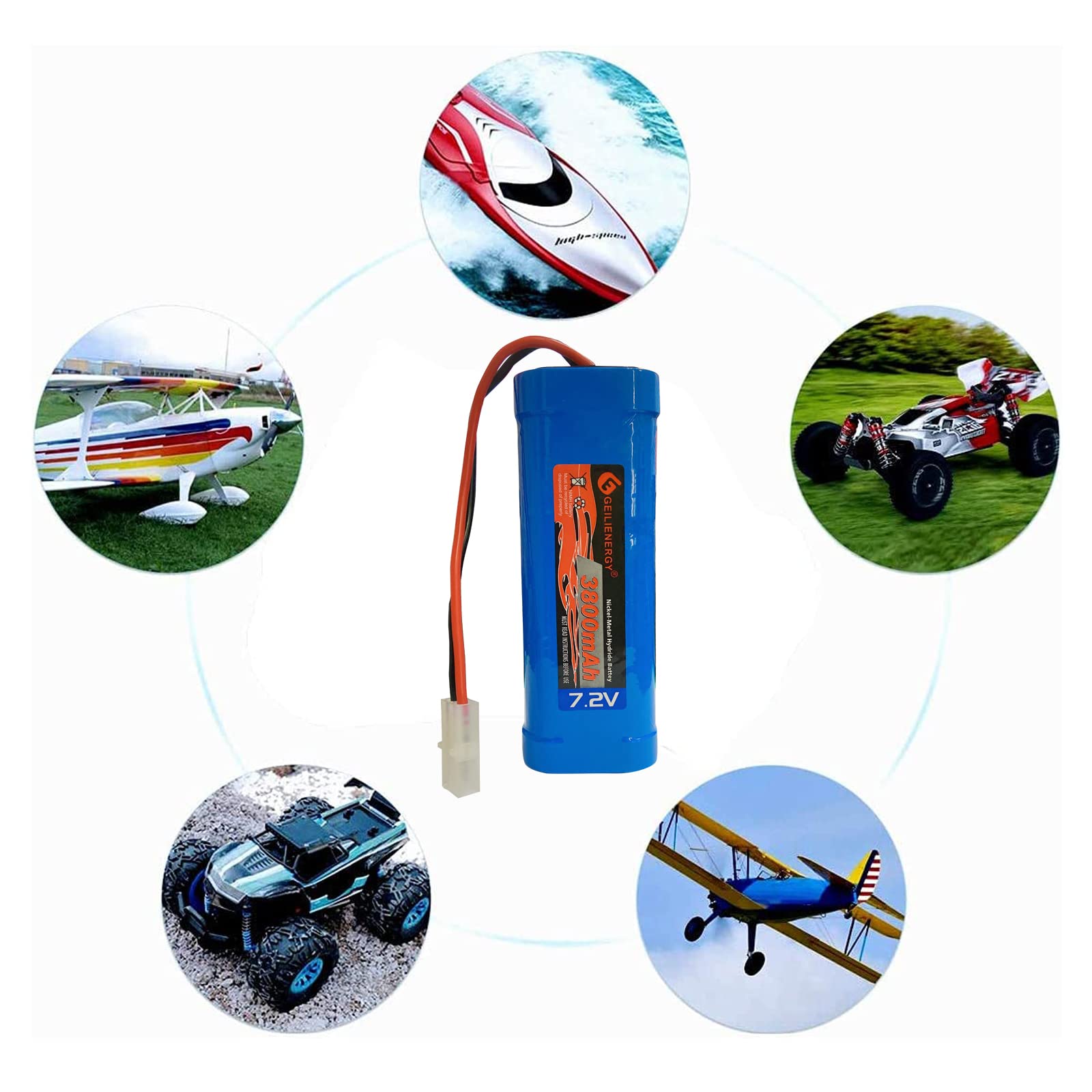 Snapklik.com : QBLPOWER 7.2V Ni-Mh 3800mAh Rechargeable Battery Pack ...