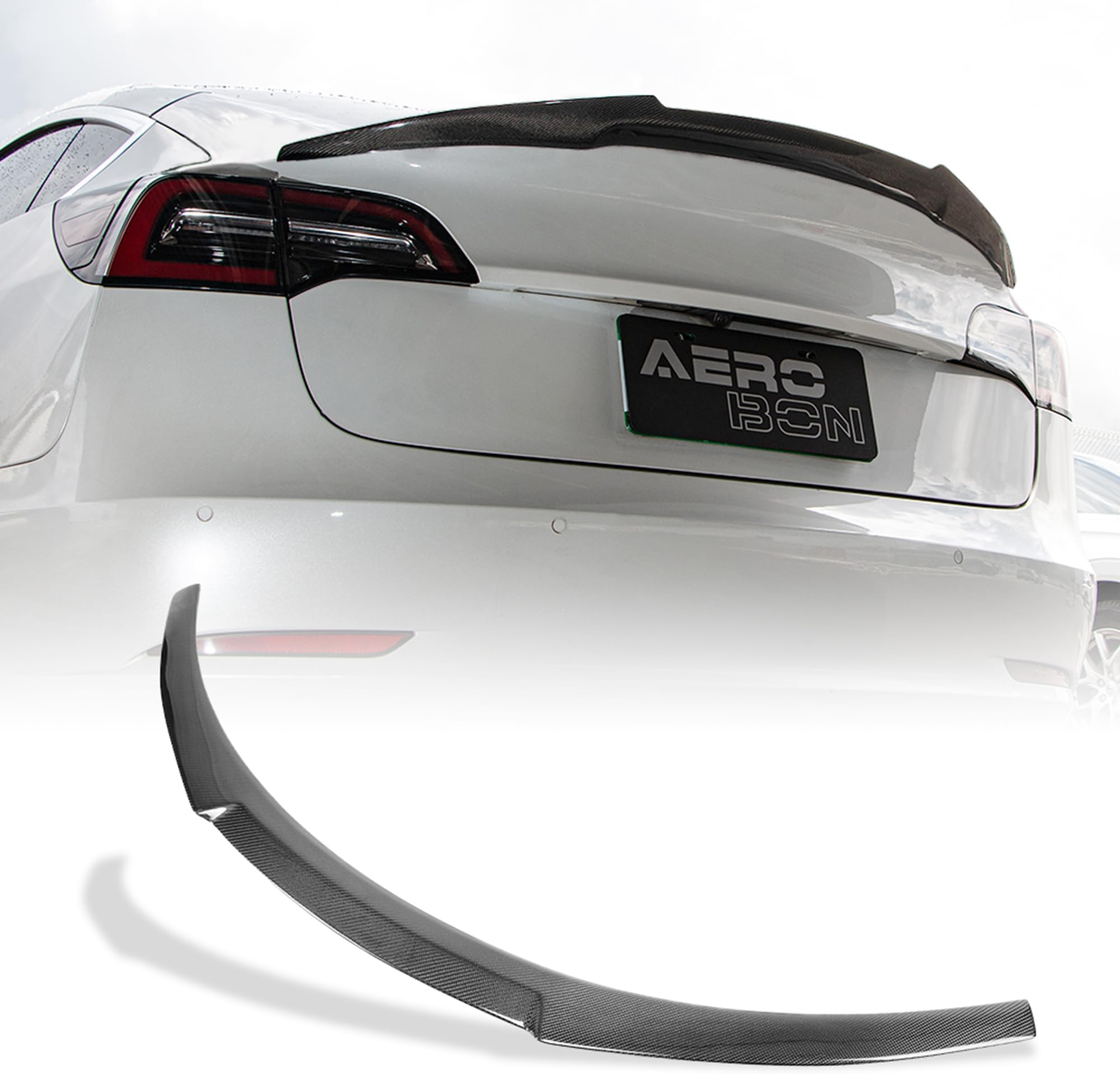 Amazon.com: for 2020-2024 Tesla Model Y Carbon Fiber Rear Trunk Spoiler ...