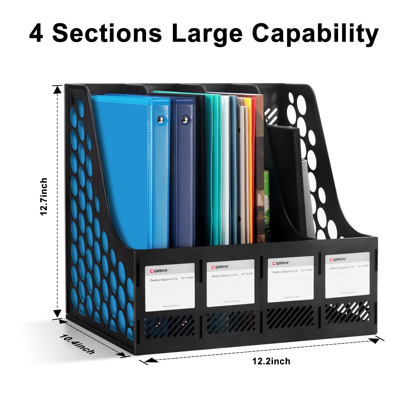 Snapklik.com : Comix Magazine File Holder Rack/Vertical Desktop File ...