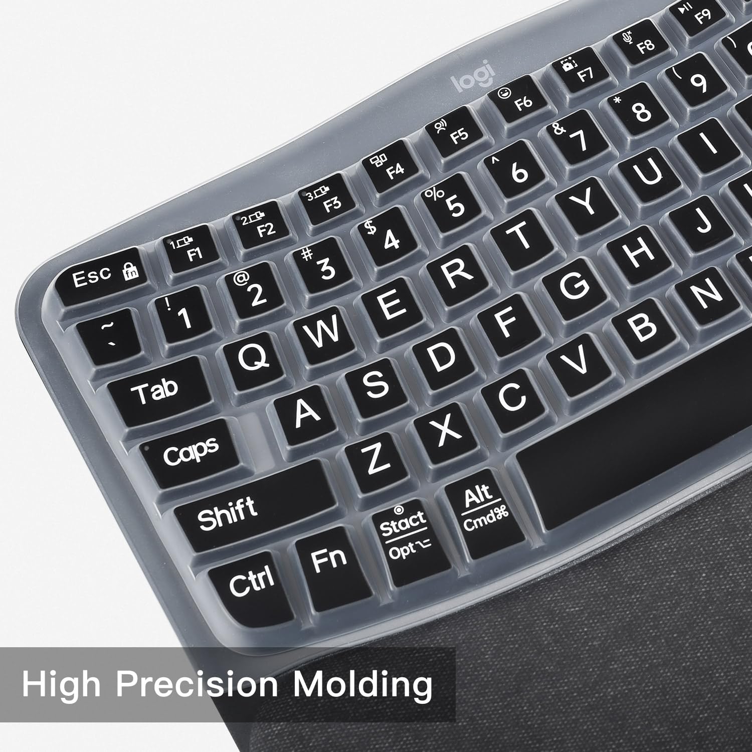 Snapklik.com : Large Print Keyboard Cover For 2023 Logitech Wave Keys ...